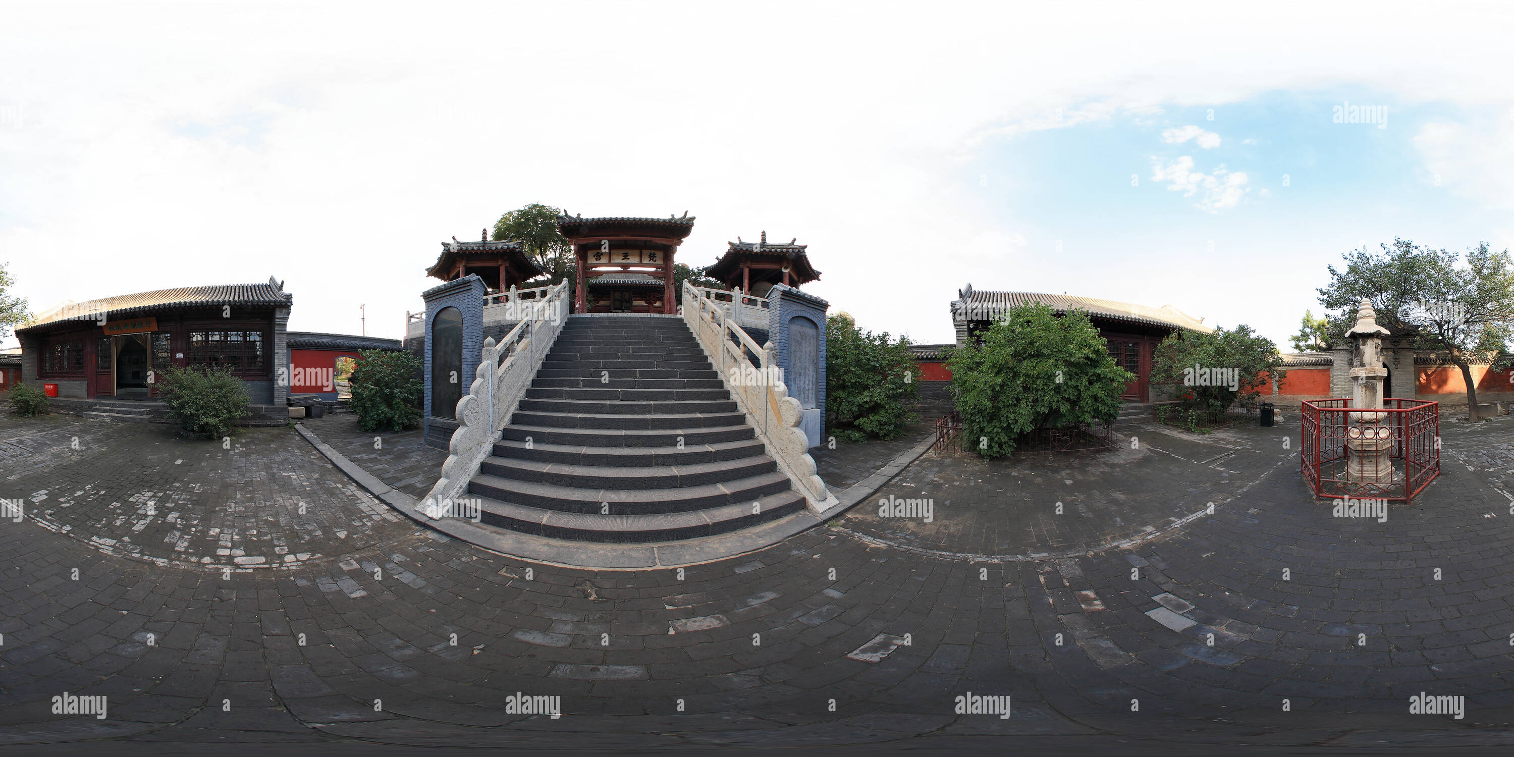360° view of Datong next Huayansi - Fan Wang palace - Alamy
