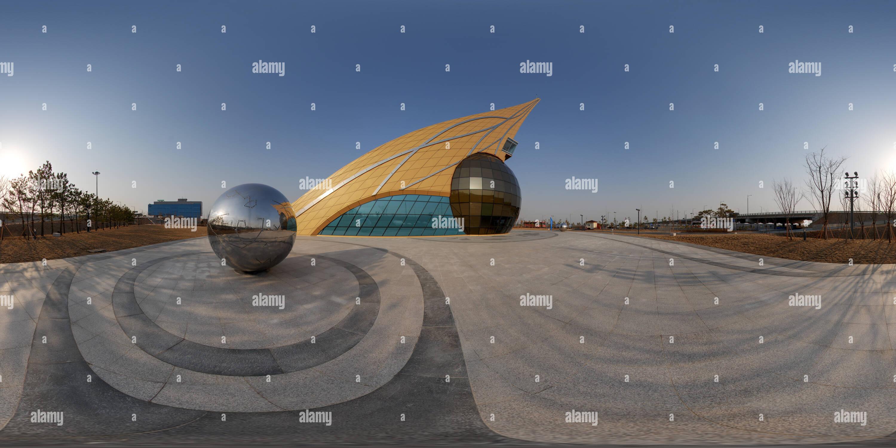 360° view of Incheon Bridge Memorial Hall - Alamy
