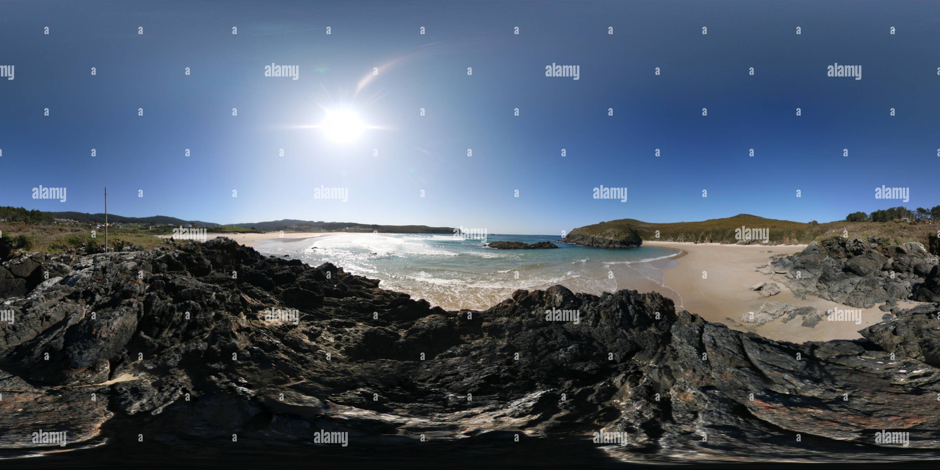 360° view of Camino Surf: Playa de Pantin, Galicia, Spain - Alamy