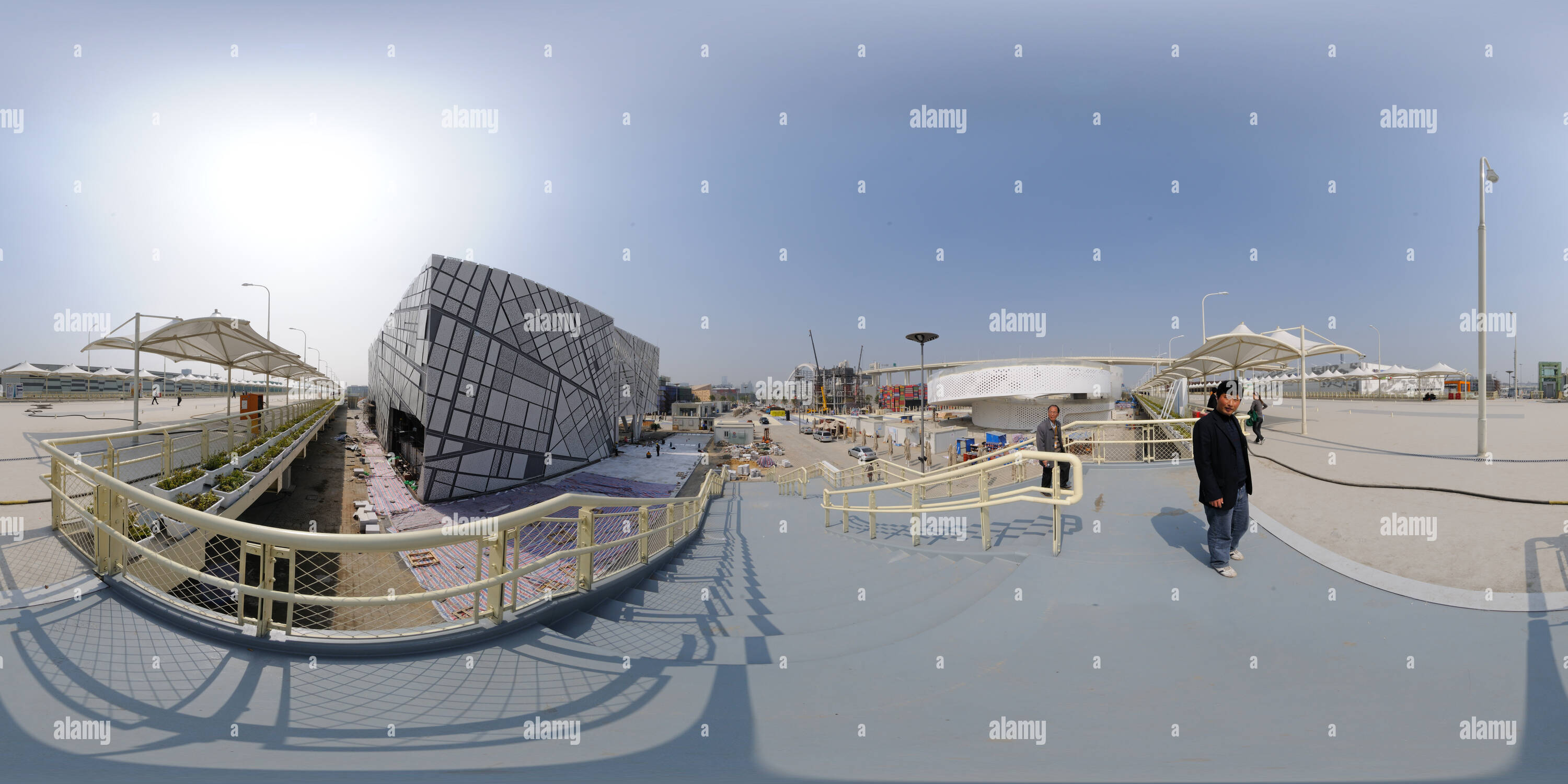 360° view of Swedish Pavilion construction - April 5, 2010 - Alamy