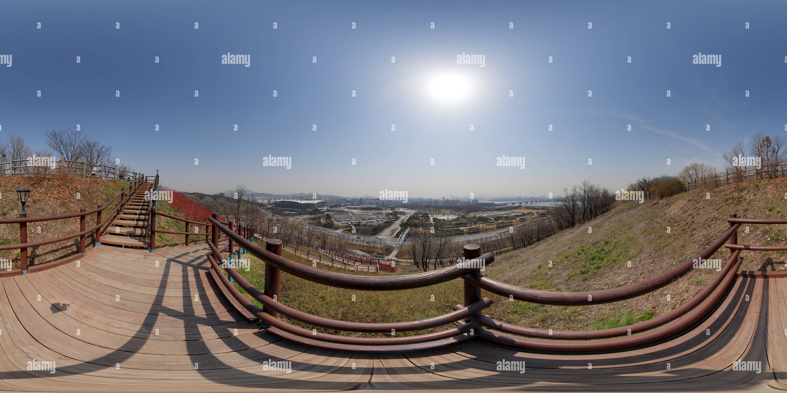360° view of Sangam Worldcup Stadium from Sky Park - Alamy