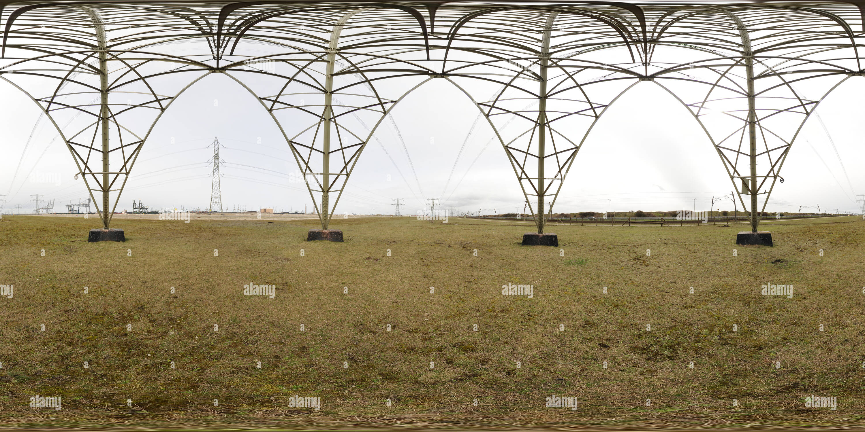 360° view of Power Mast Maasvlakte Rotterdam Europoort - Alamy