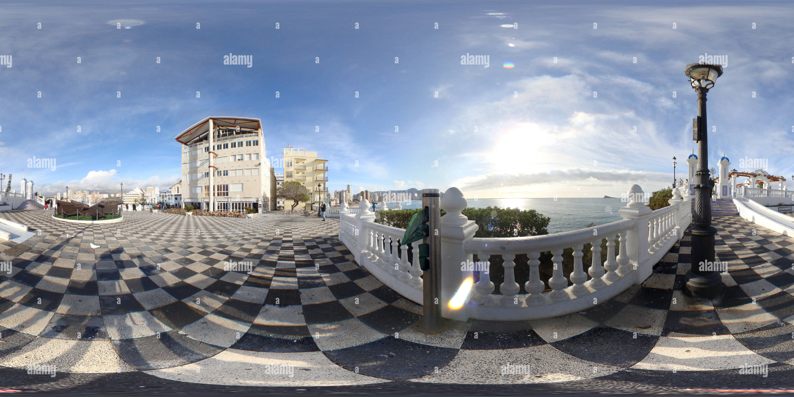 360° view of Benidorm Castle www.tourvr360.tk - Alamy