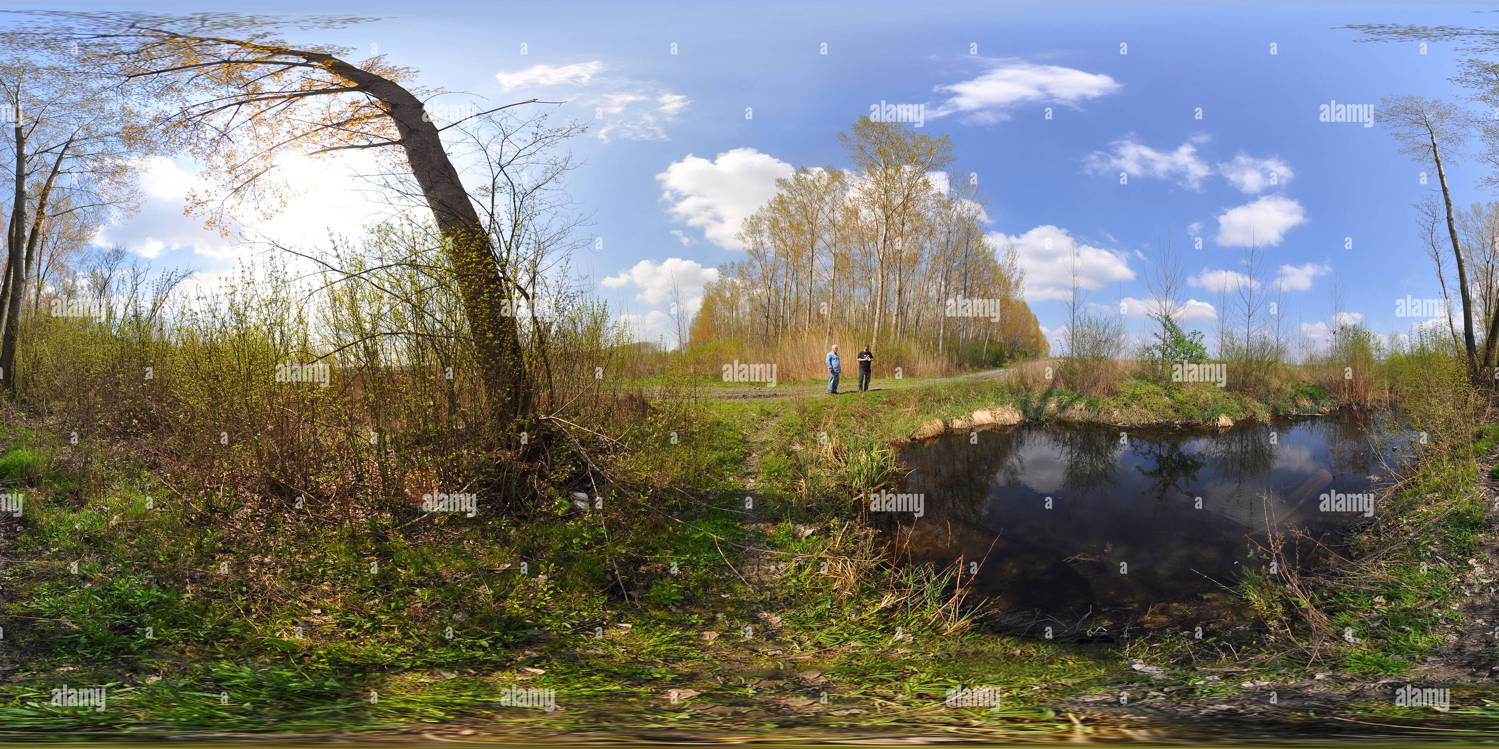 360° view of Zanoga, sistem za odvodnjavanje Plavna - Alamy