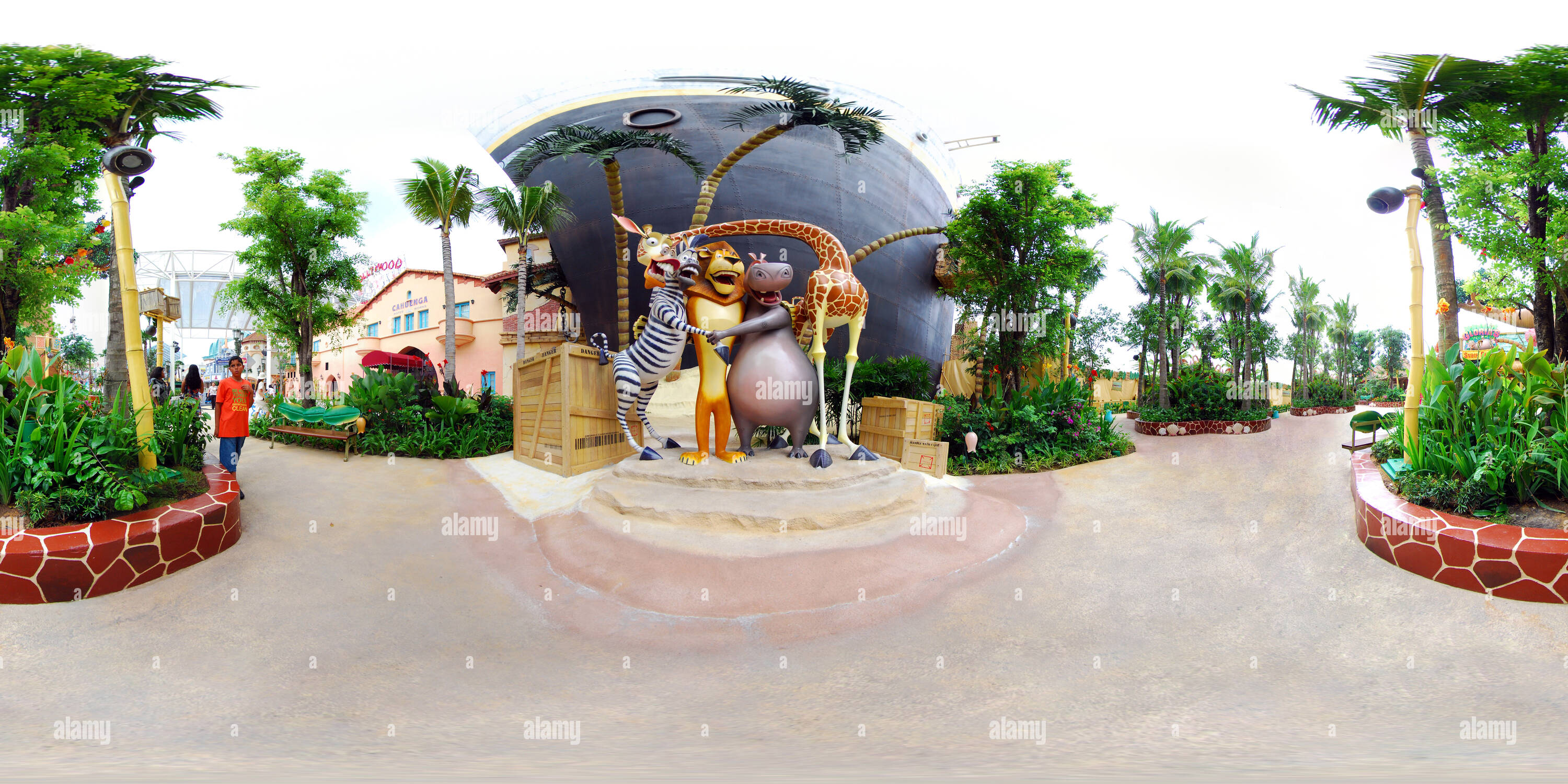 360° view of Madagascar Theme Park (1), Universal Studios, Singapore ...