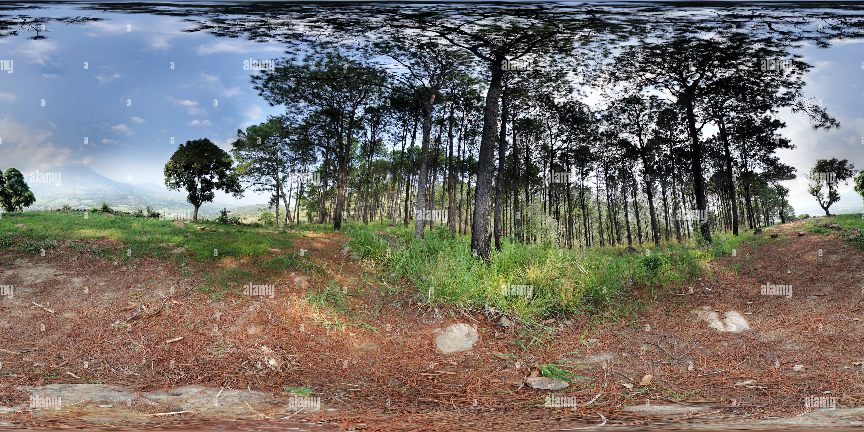 360° view of VISTA AL VOLCAN CHINCHONTEPEC Y VALLE DE JIBOA - Alamy