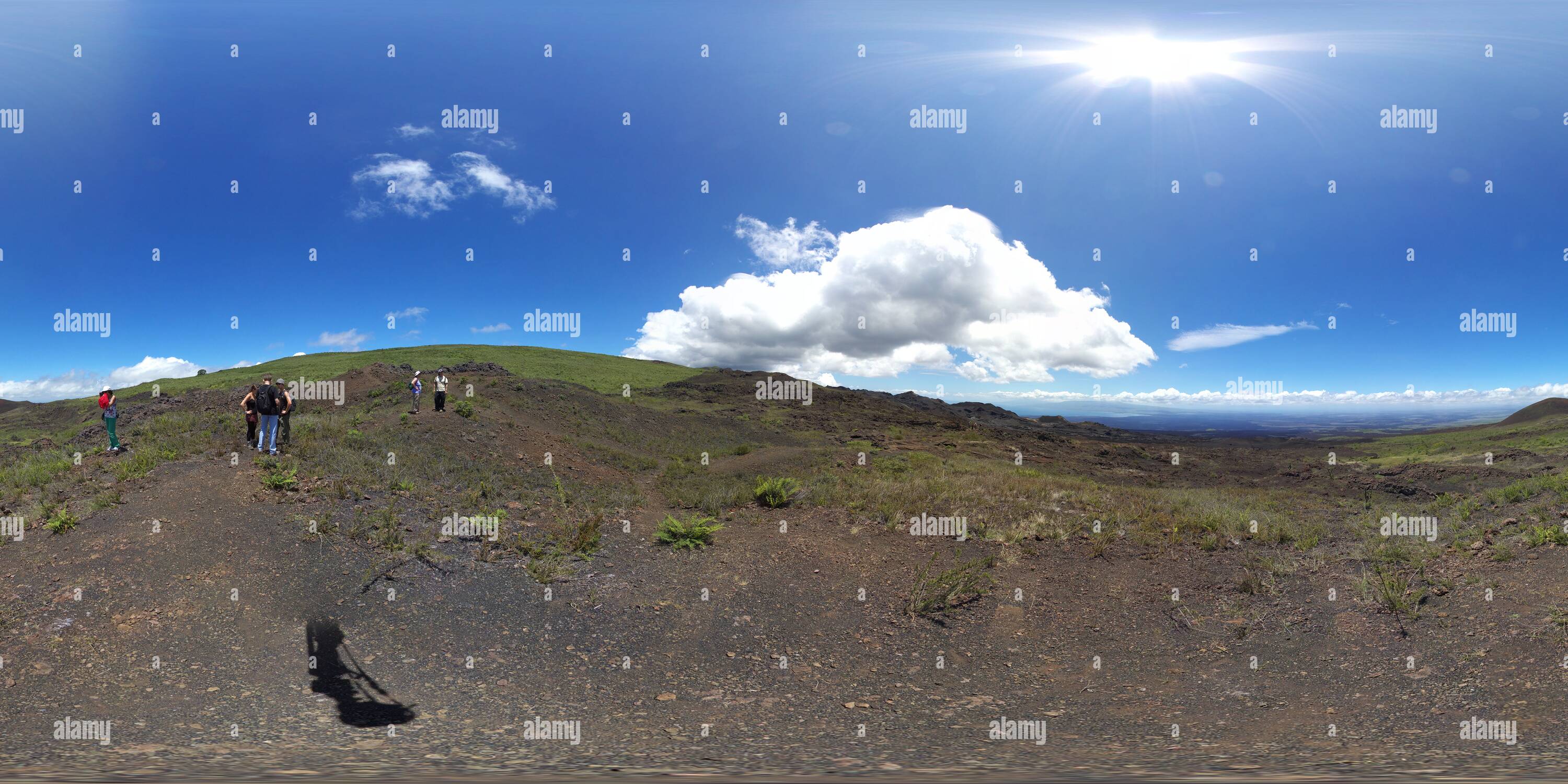 360° view of Rocky view from side of Sierra Negra volcano in the ...