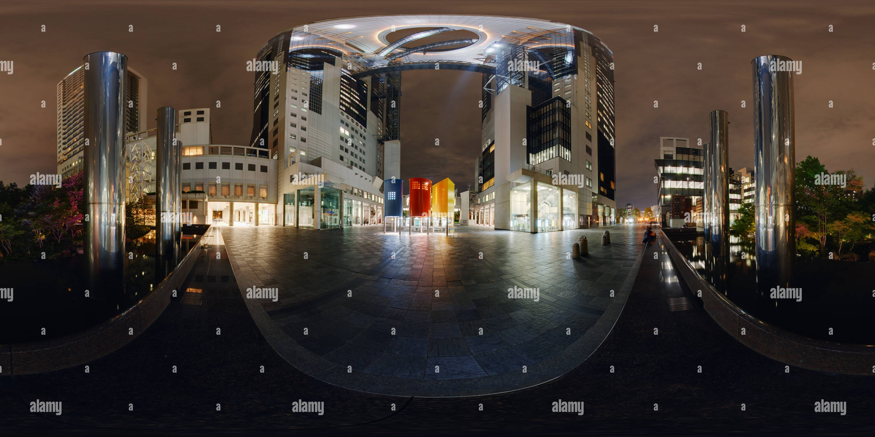 360° view of Night view of Umeda Sky Building - Alamy