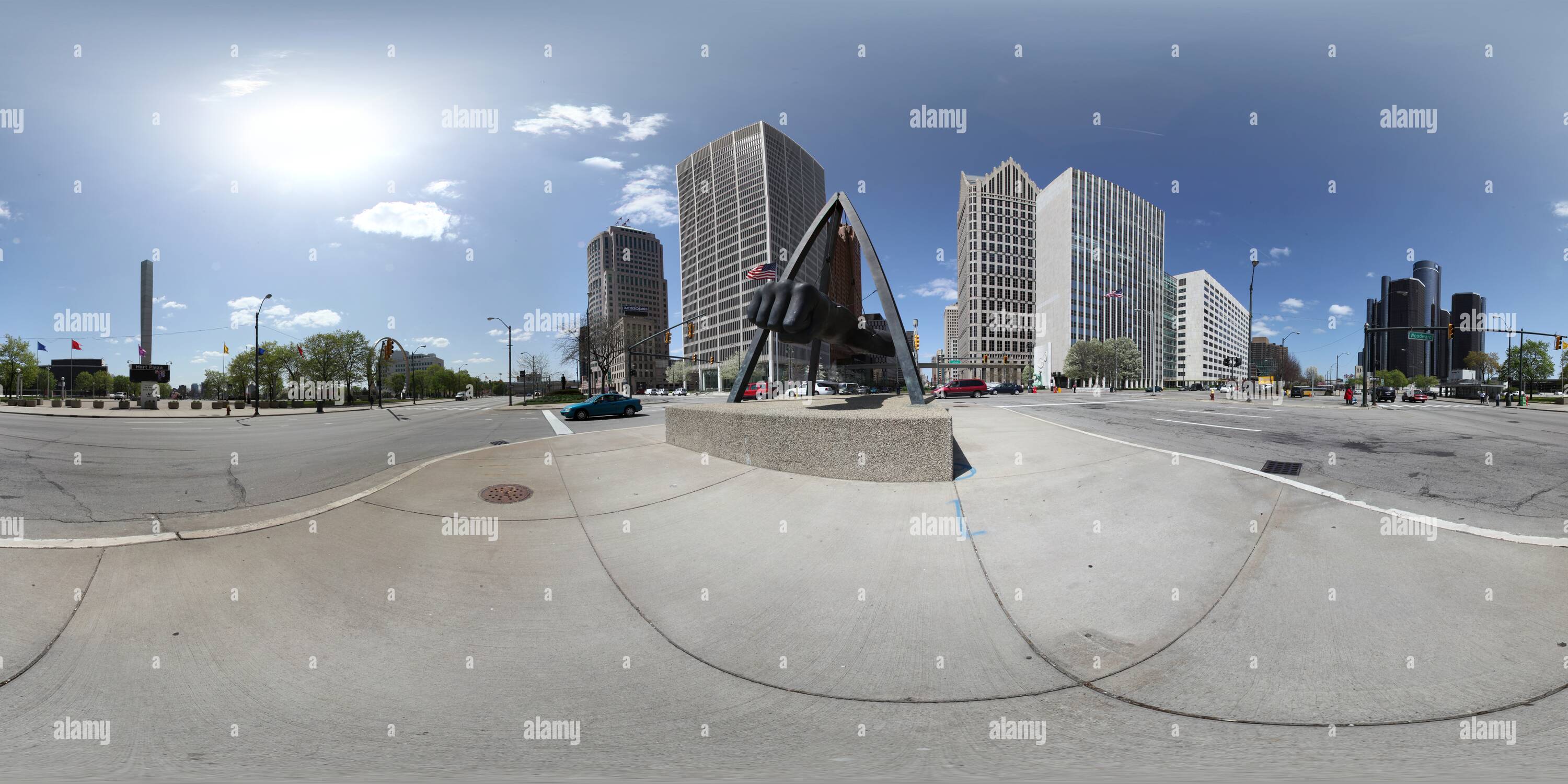 Joe louis detroit fighters statues hi-res stock photography and images ...