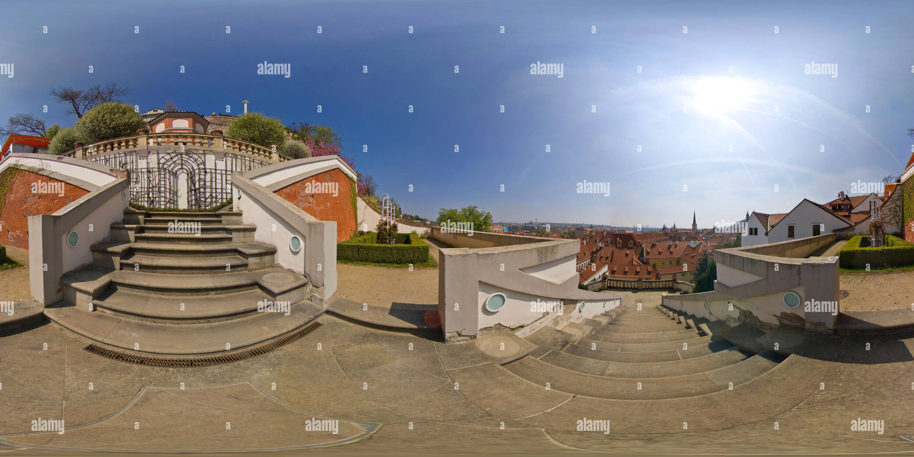 360° view of Stairs of the Ledeburg Garden - Alamy
