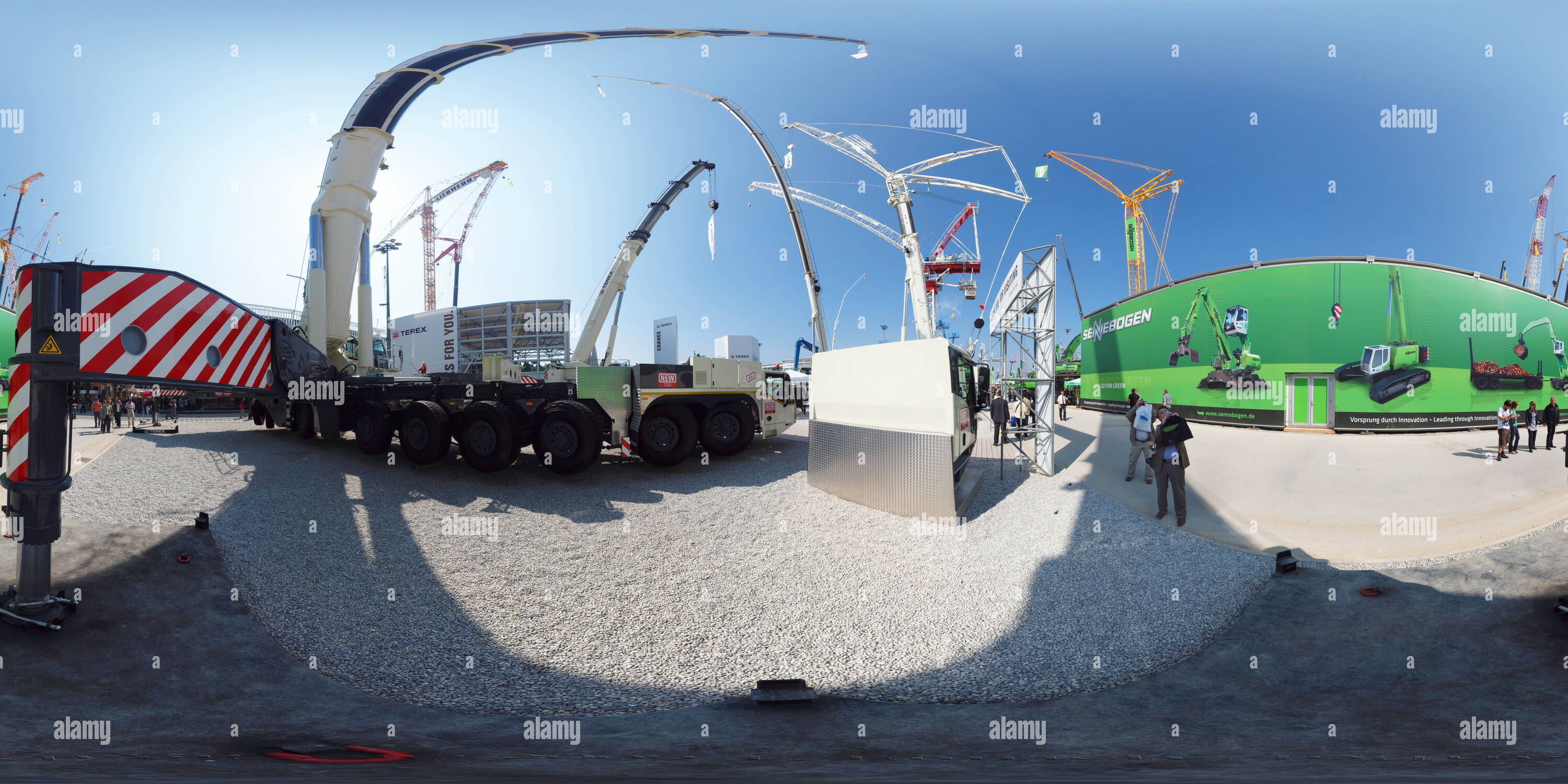 360° view of TEREX Cranes (Bauma 2010 - Alamy