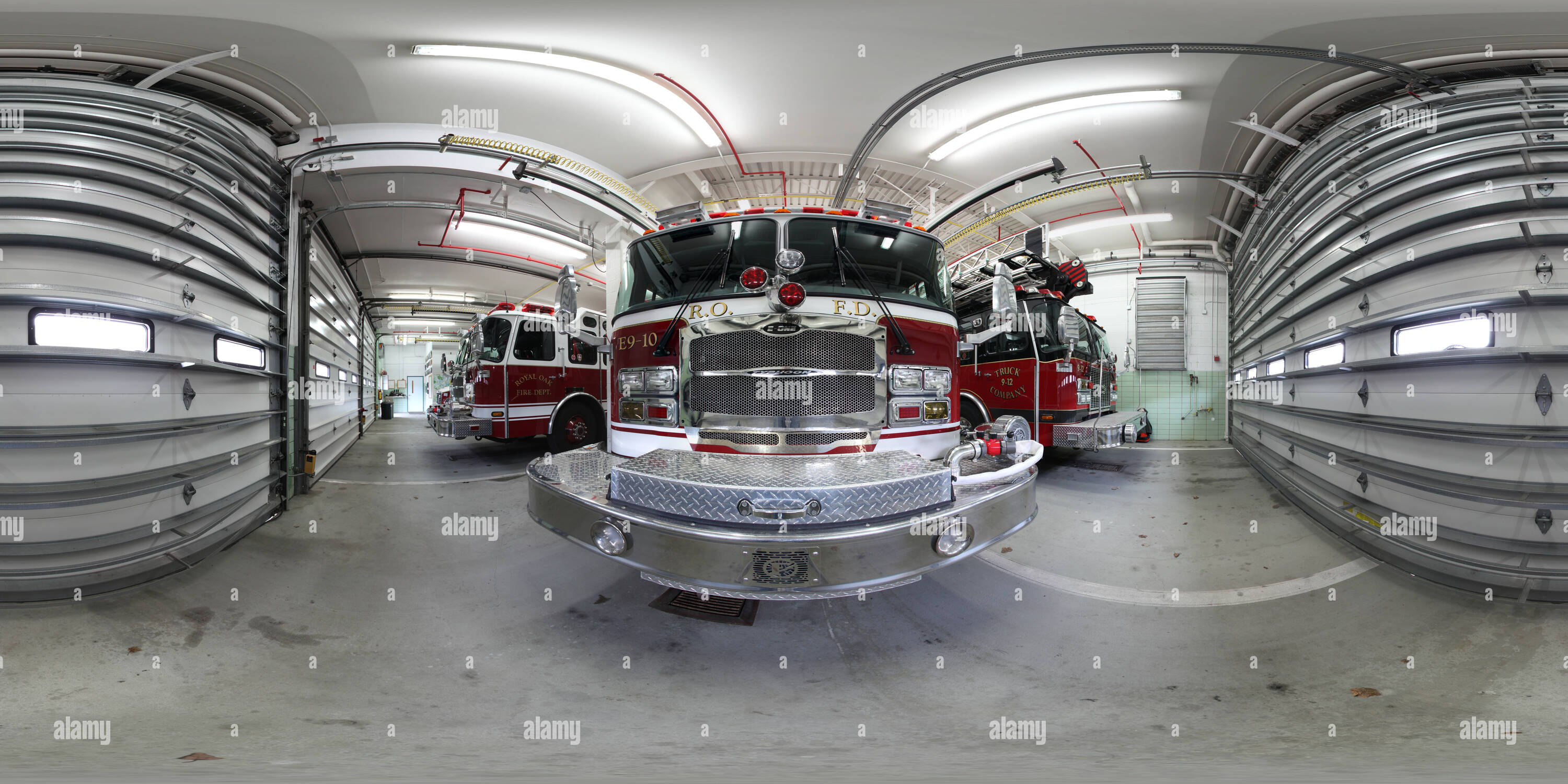 360° view of Royal Oak Fire Department, Downtown Station - Alamy