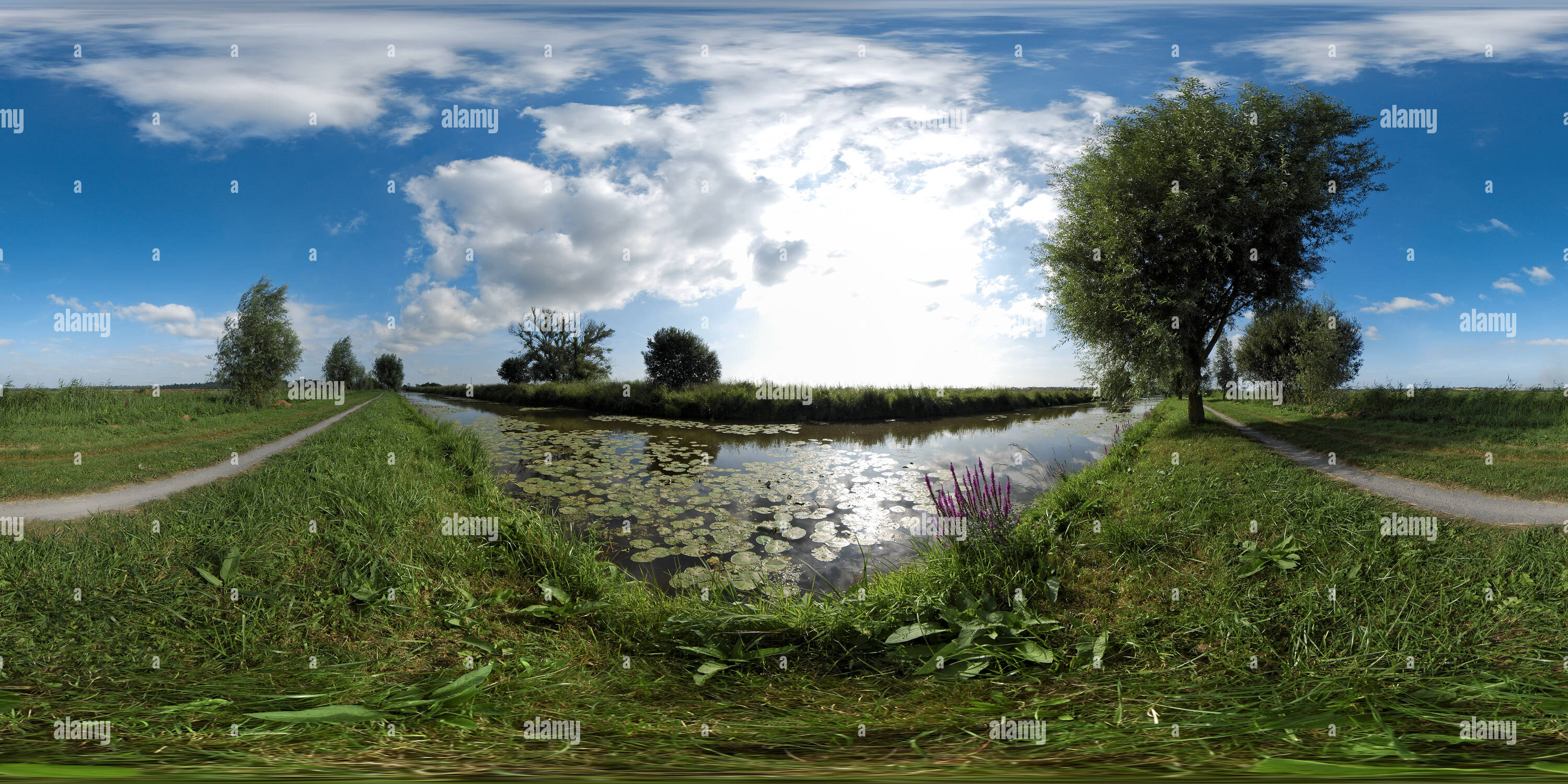 360° view of Le canal de la Taute près de la maison des Ormes - France ...