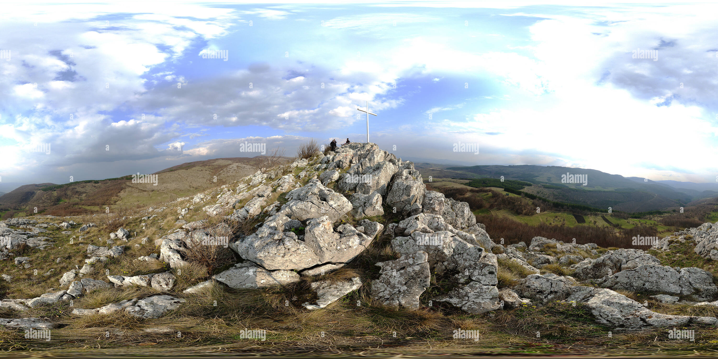 360° view of Ostra cuka peack at Devica mountain - Alamy