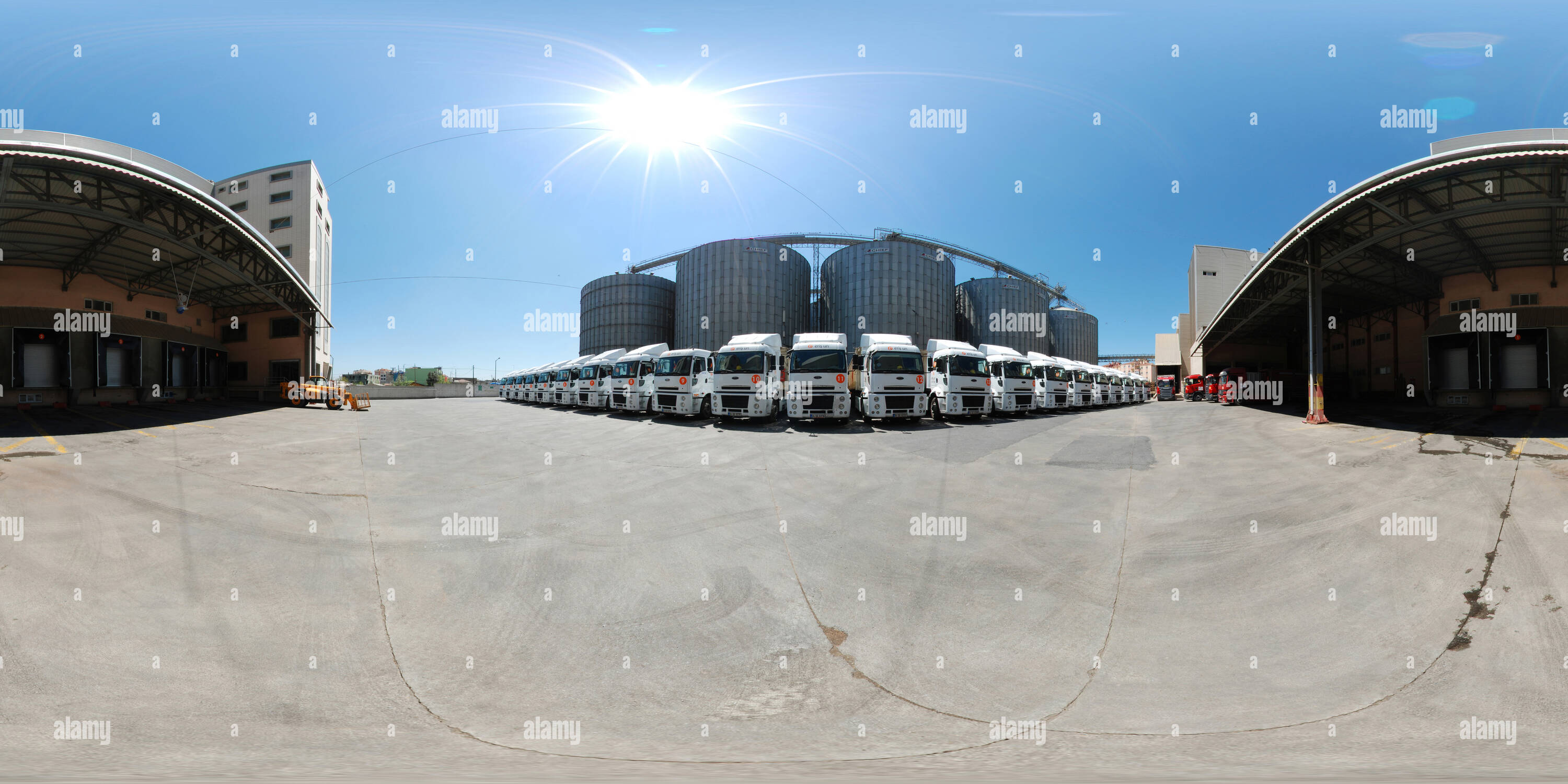 360° view of Eriş Un - Fabrika Sahası ve Araçlar - Alamy