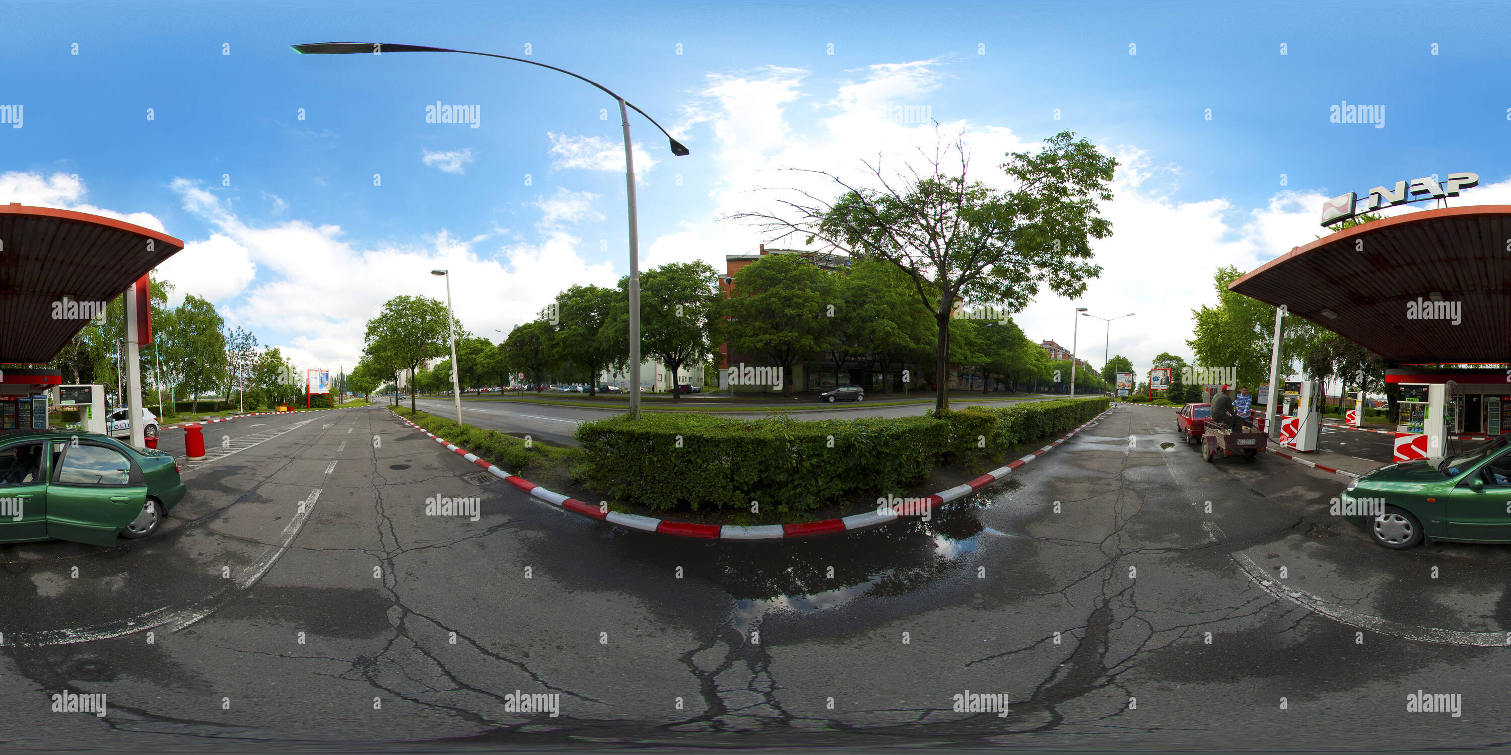 360° view of NAP - Benzinska pumpa (gas station in Novi Sad - Alamy