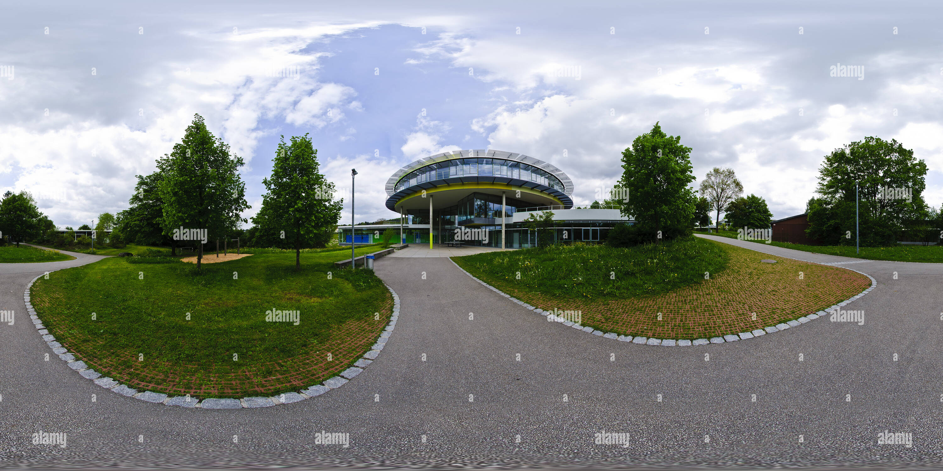 360° view of Schoolcenter "Schaefersfeld" - High school (Lorch - Alamy