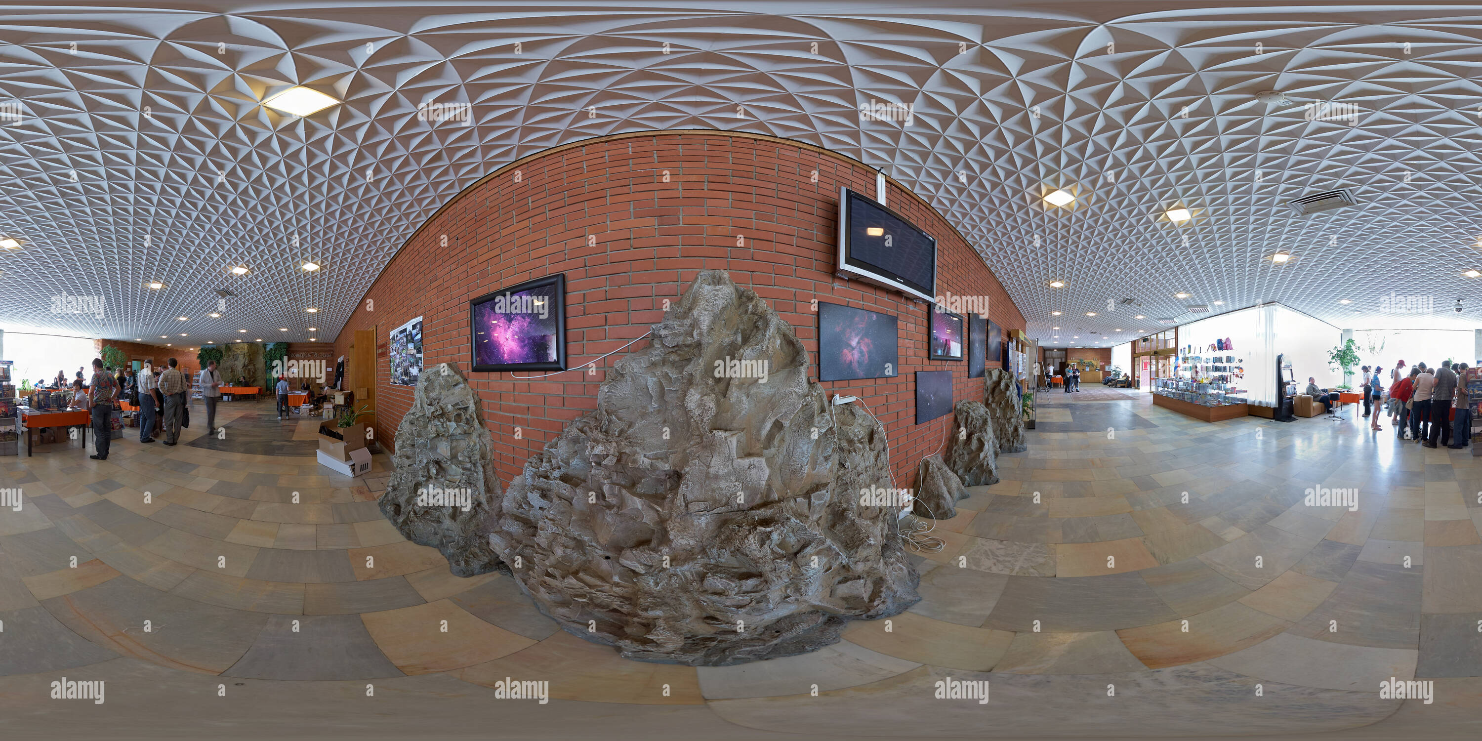 360° view of Hall in boarding house - Alamy