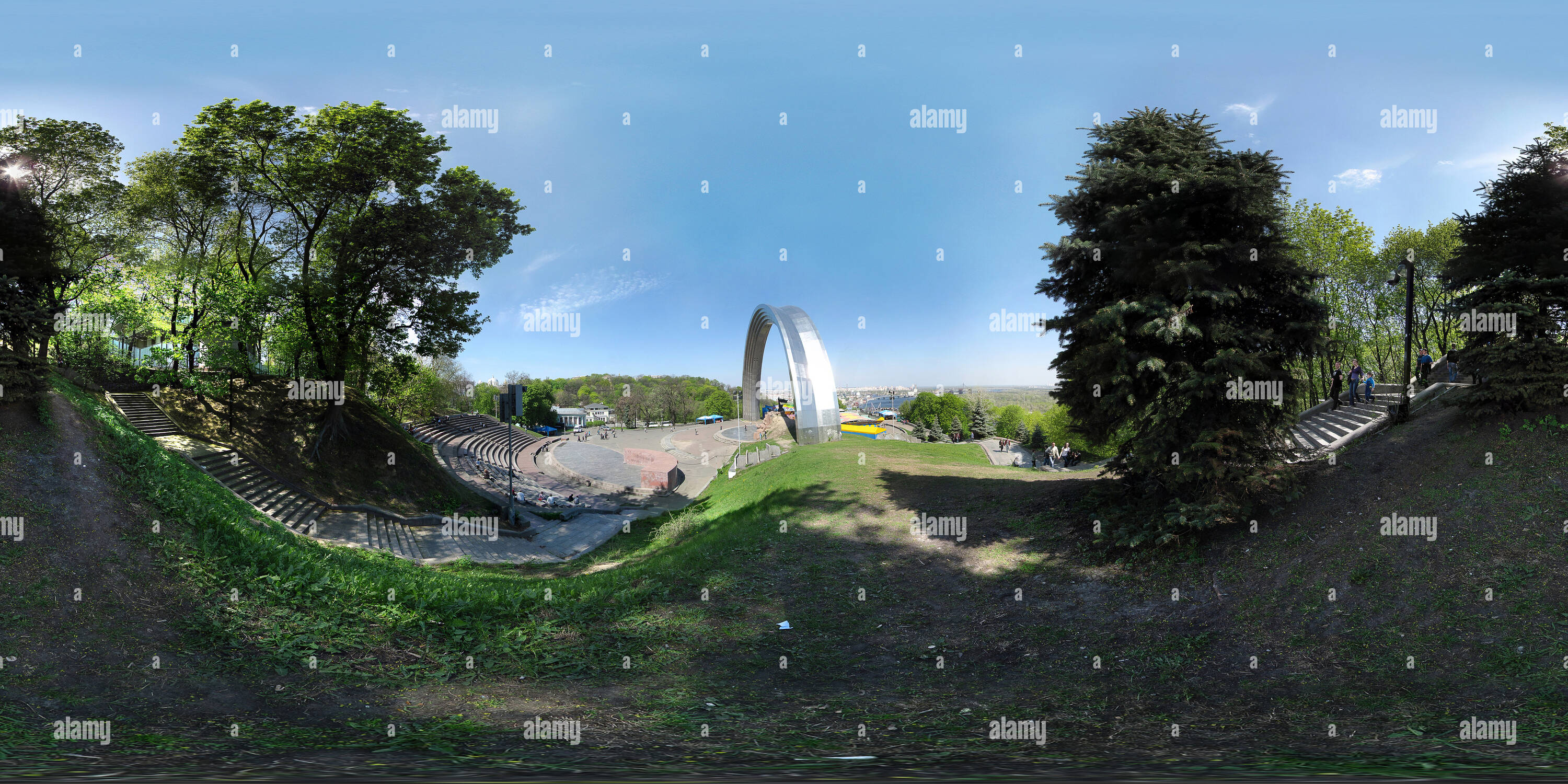 360° view of The People's Friendship Arch - Alamy