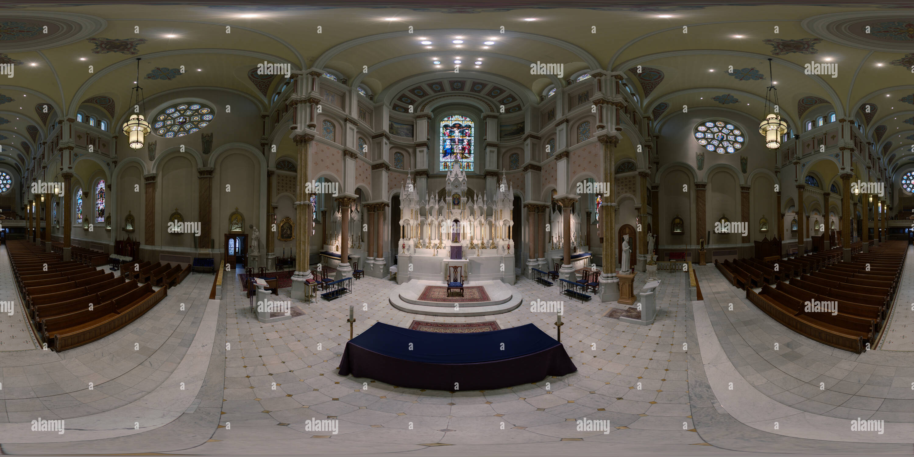 360° view of St. Francis Xavier Church, Philadelphia - Alamy