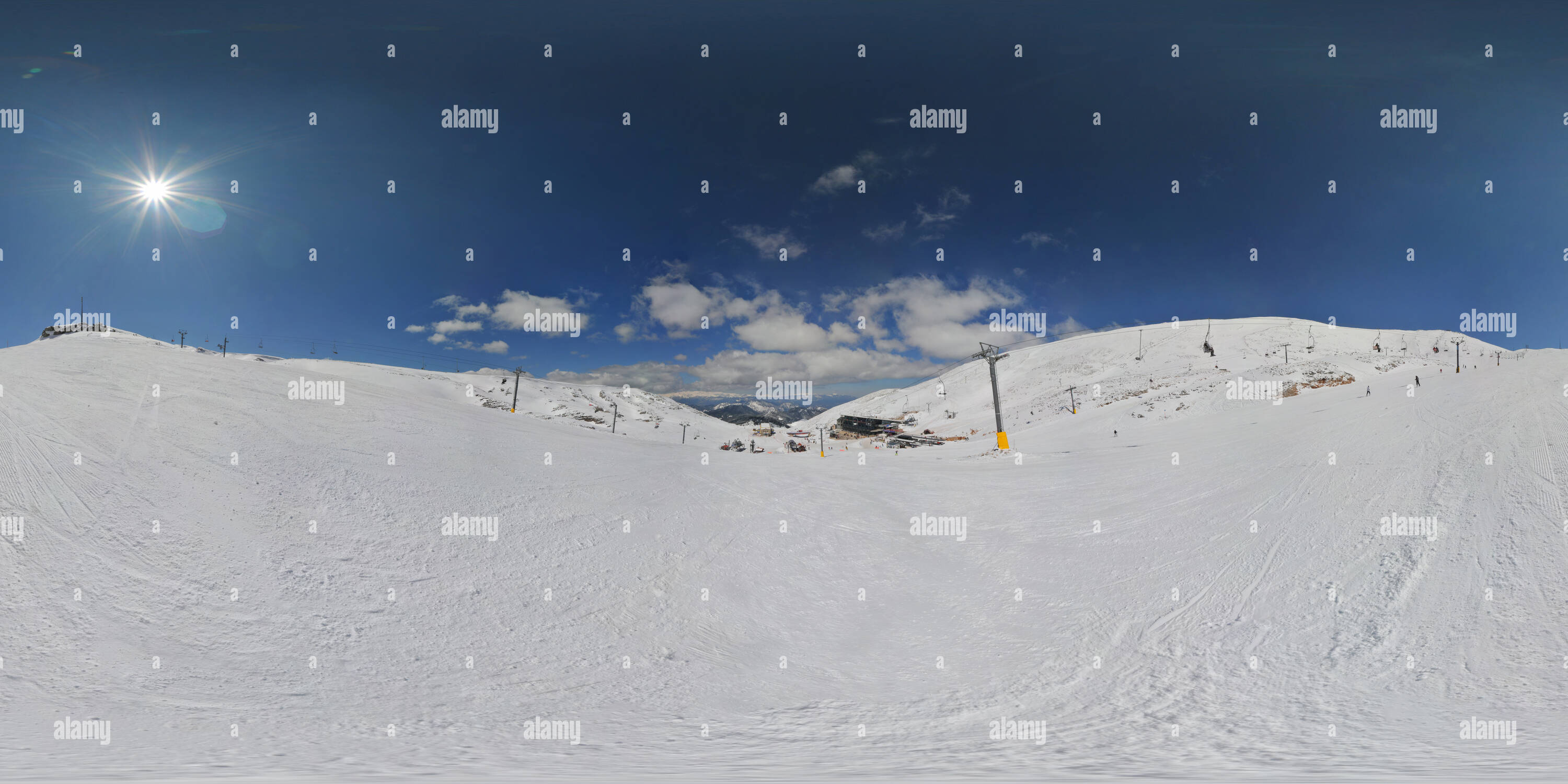 360° view of Parnassos Ski Resort - Alamy