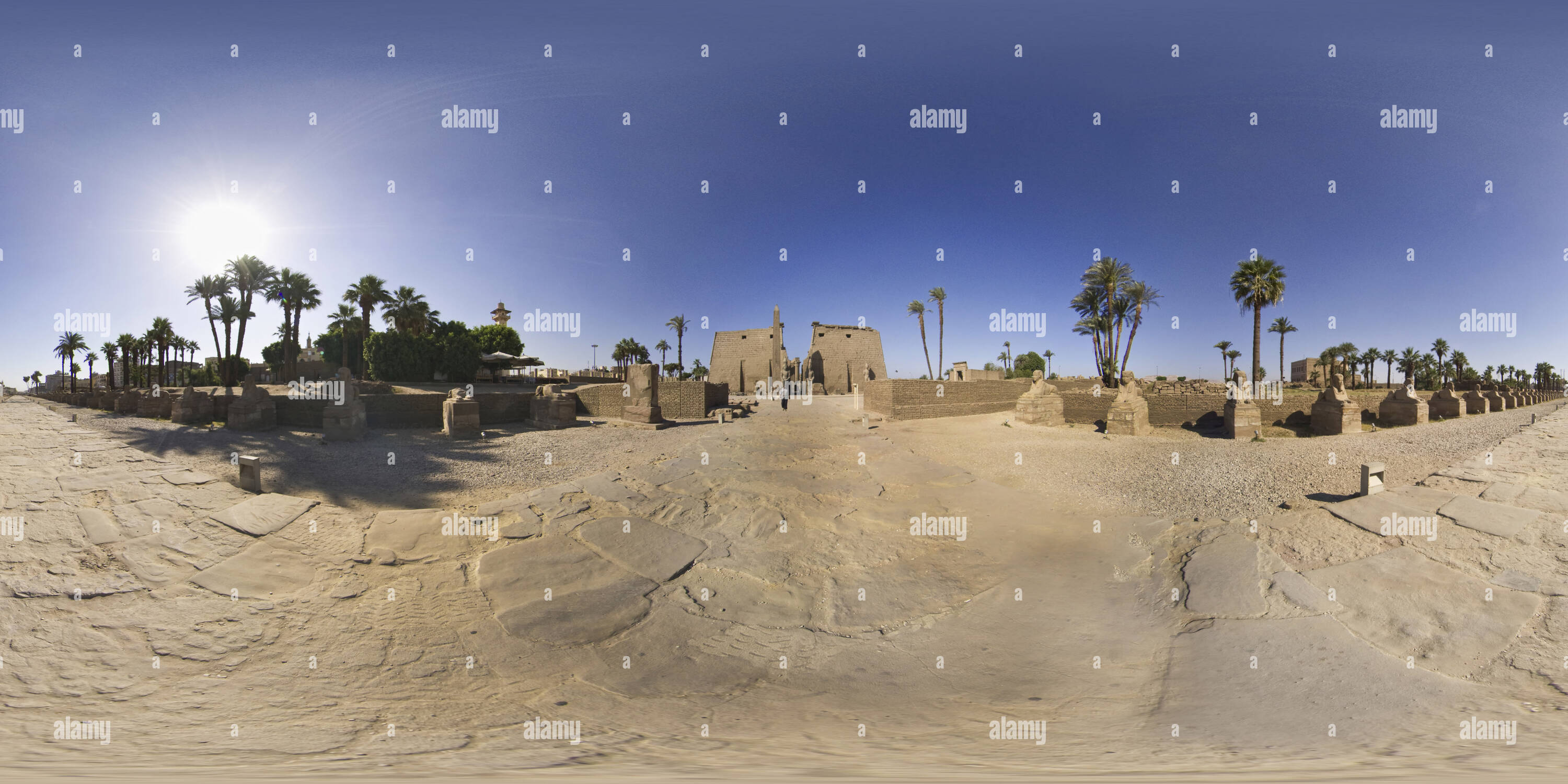 360° view of Temple Of Luxor 1 - Alamy