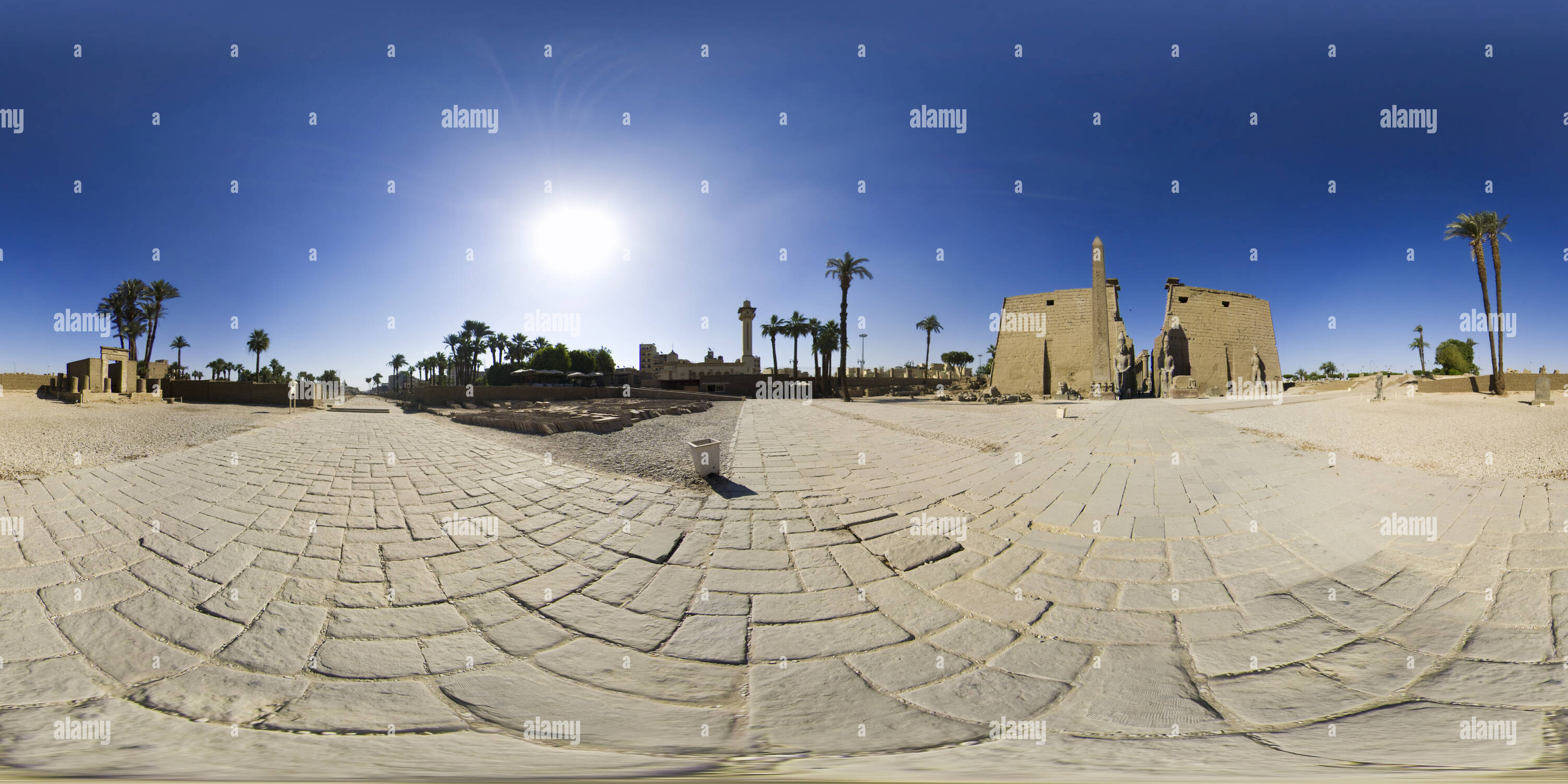 360° view of Temple Of Luxor 2 - Alamy