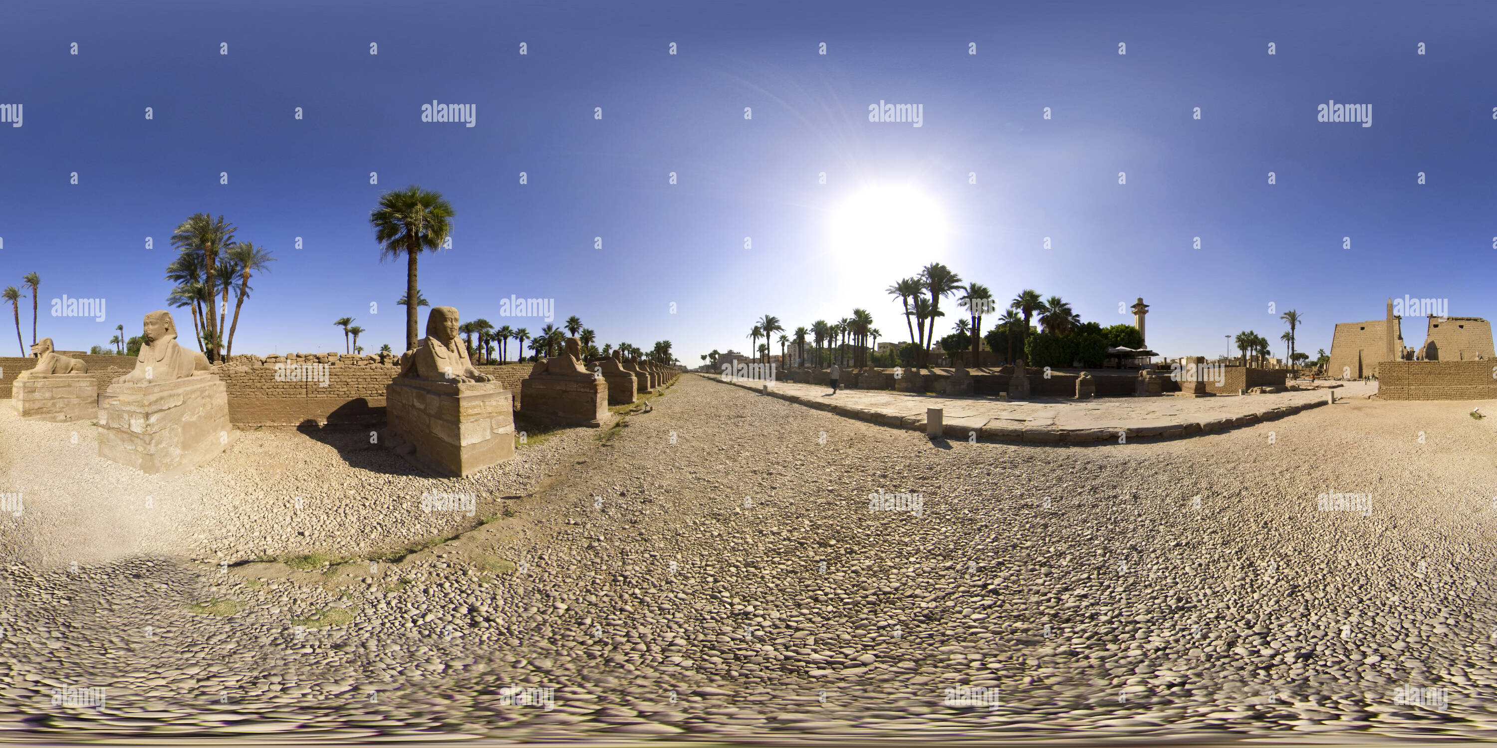 360° view of Temple Of Luxor 3 - Alamy