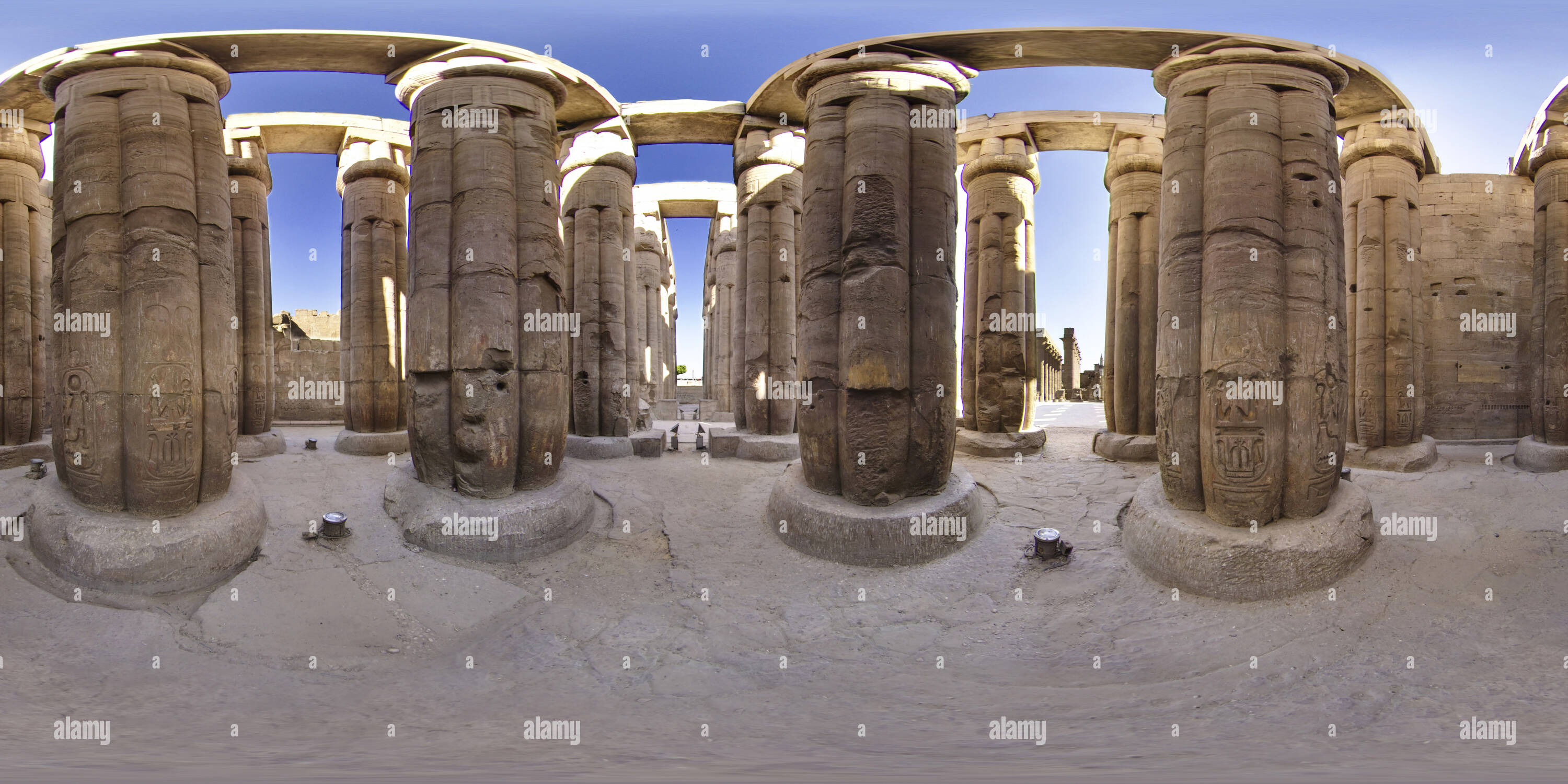 360° view of Temple Of Luxor 12 - Alamy