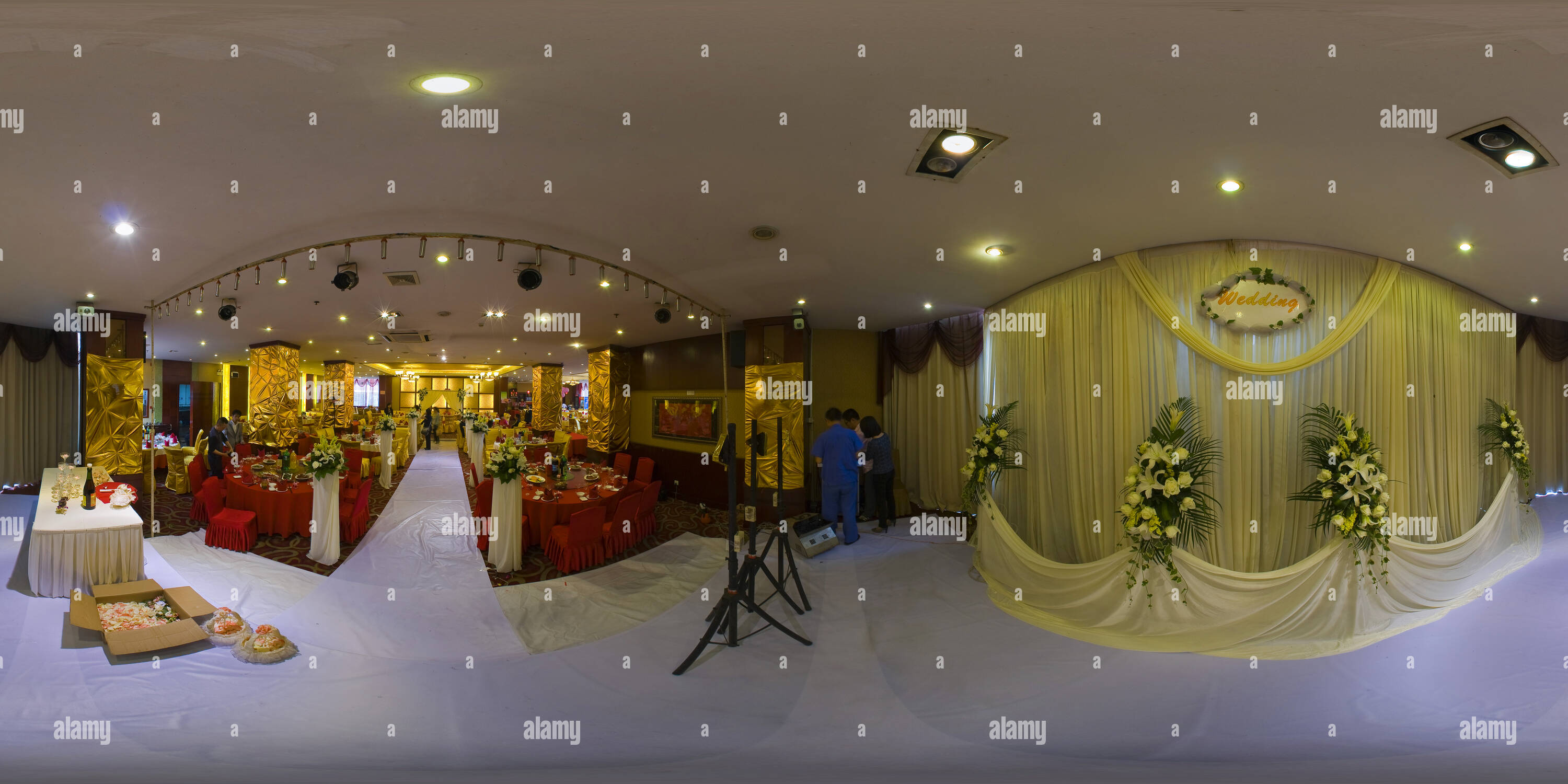 360° view of Liu Yu, Shanshan wedding site-3 - Alamy