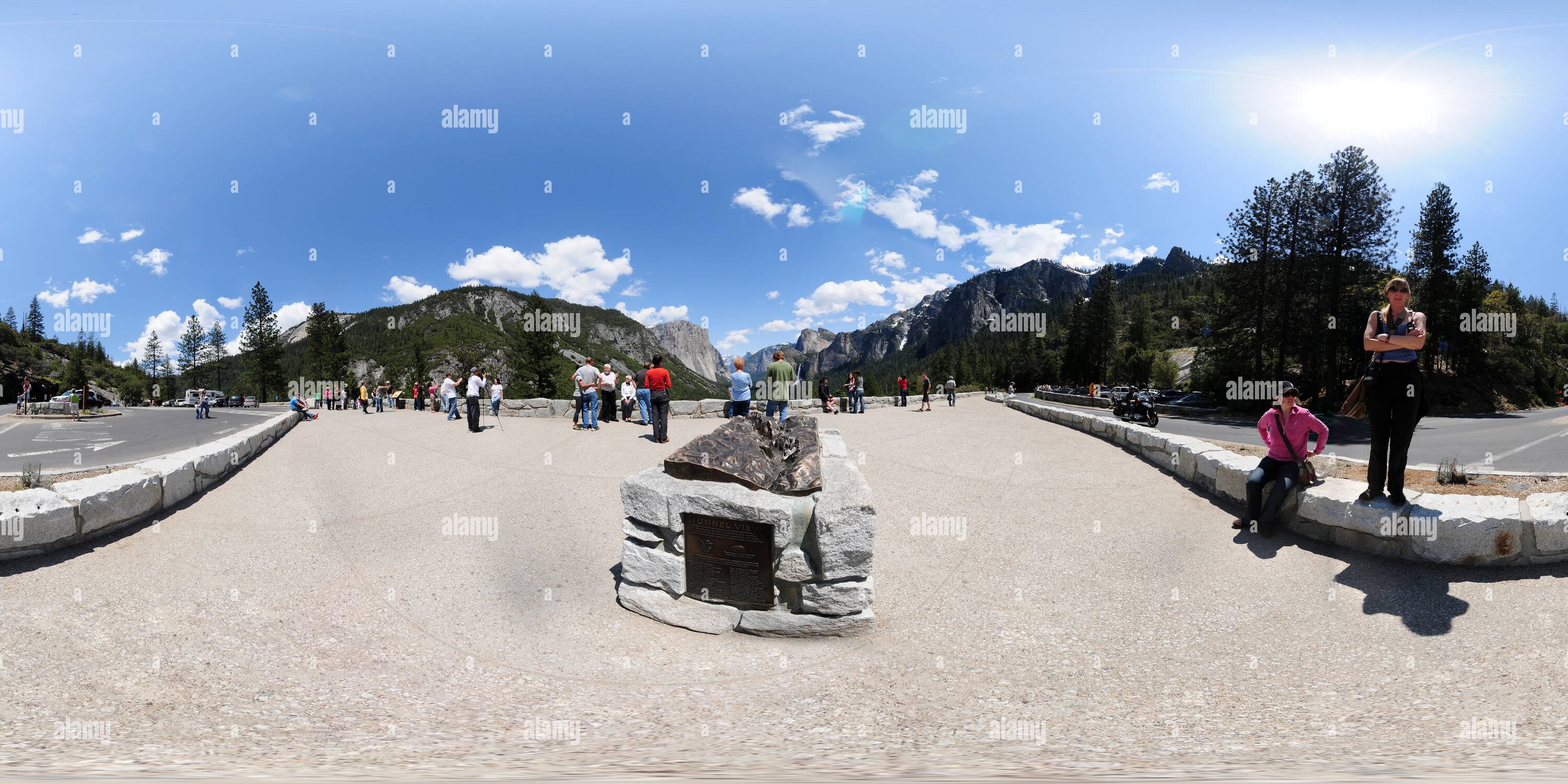360° view of Tunnel Viewpoint in Yosemite - Alamy