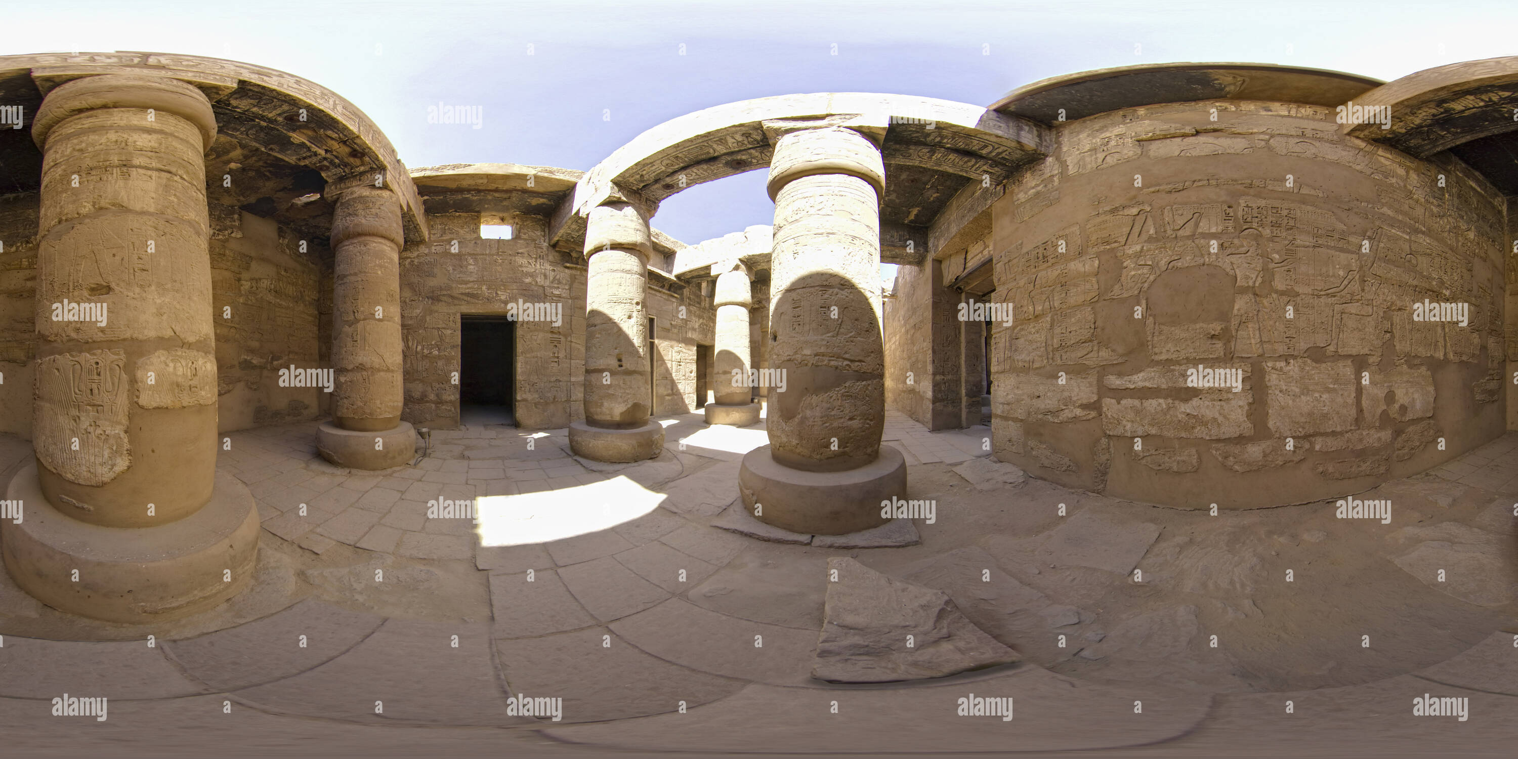 360° view of Temple Of Karnak - Alamy