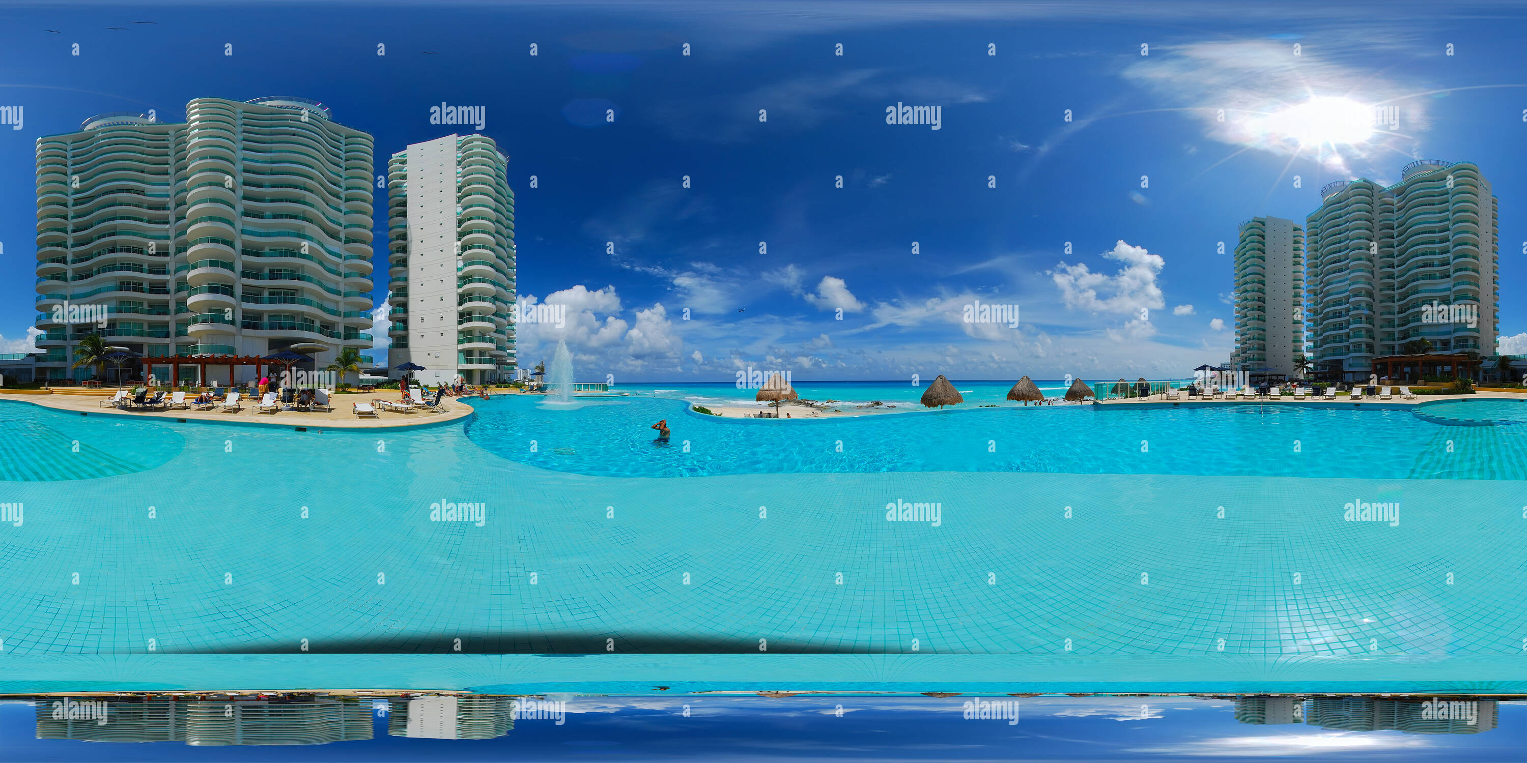 360° view of Bay View Grand Pool - Alamy