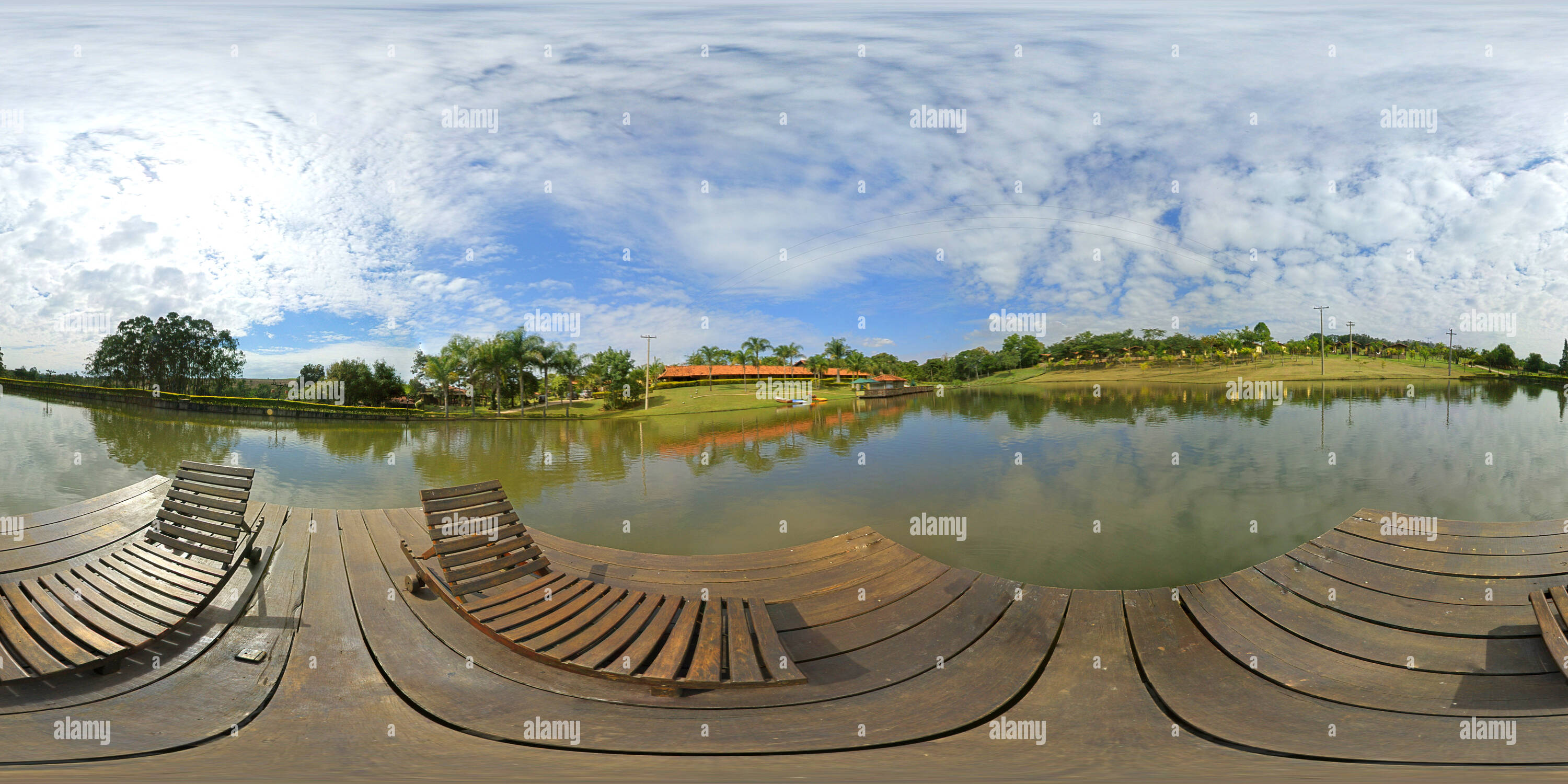 360° view of Floating deck of Hotel Fazenda Eco Resort Recanto Alvorada ...