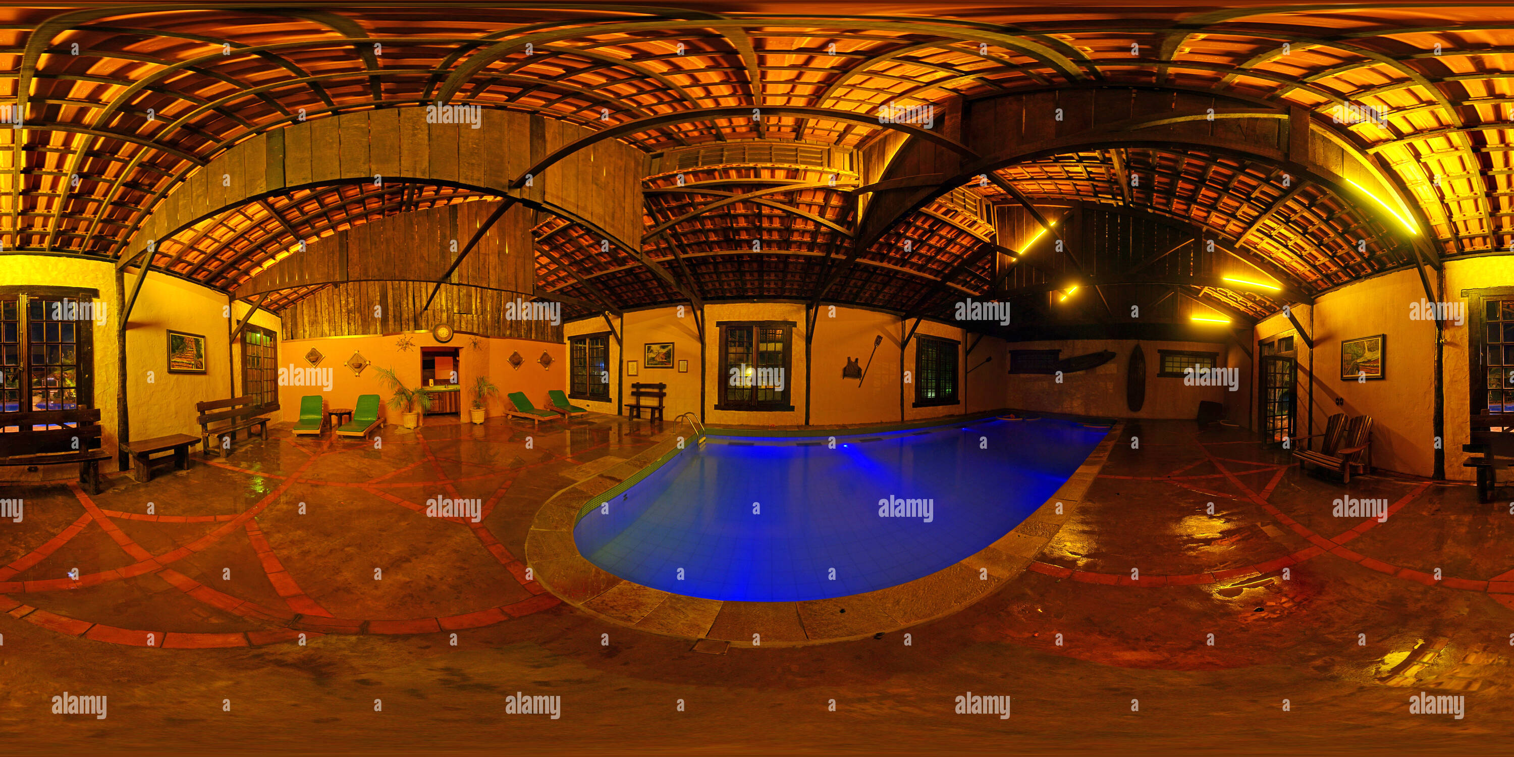 360° view of Heated pool of Hotel fazenda Eco Resort Recanto Alvorada ...