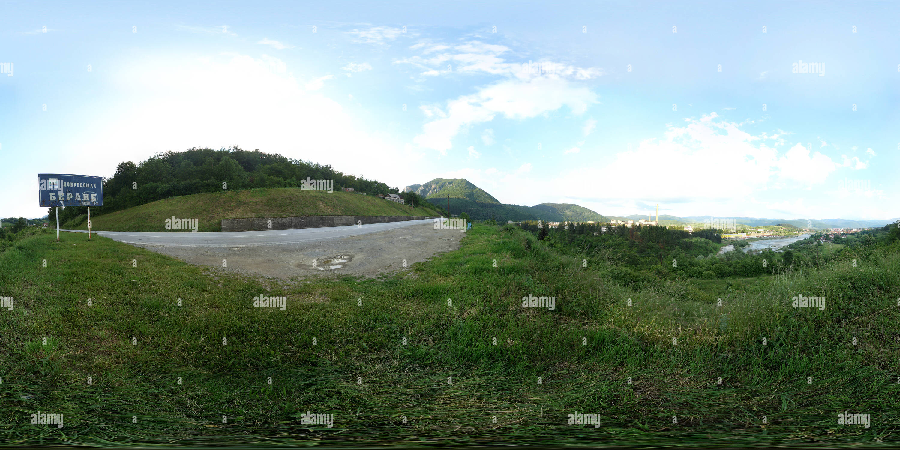 360° view of Berane - view from the main road - Alamy