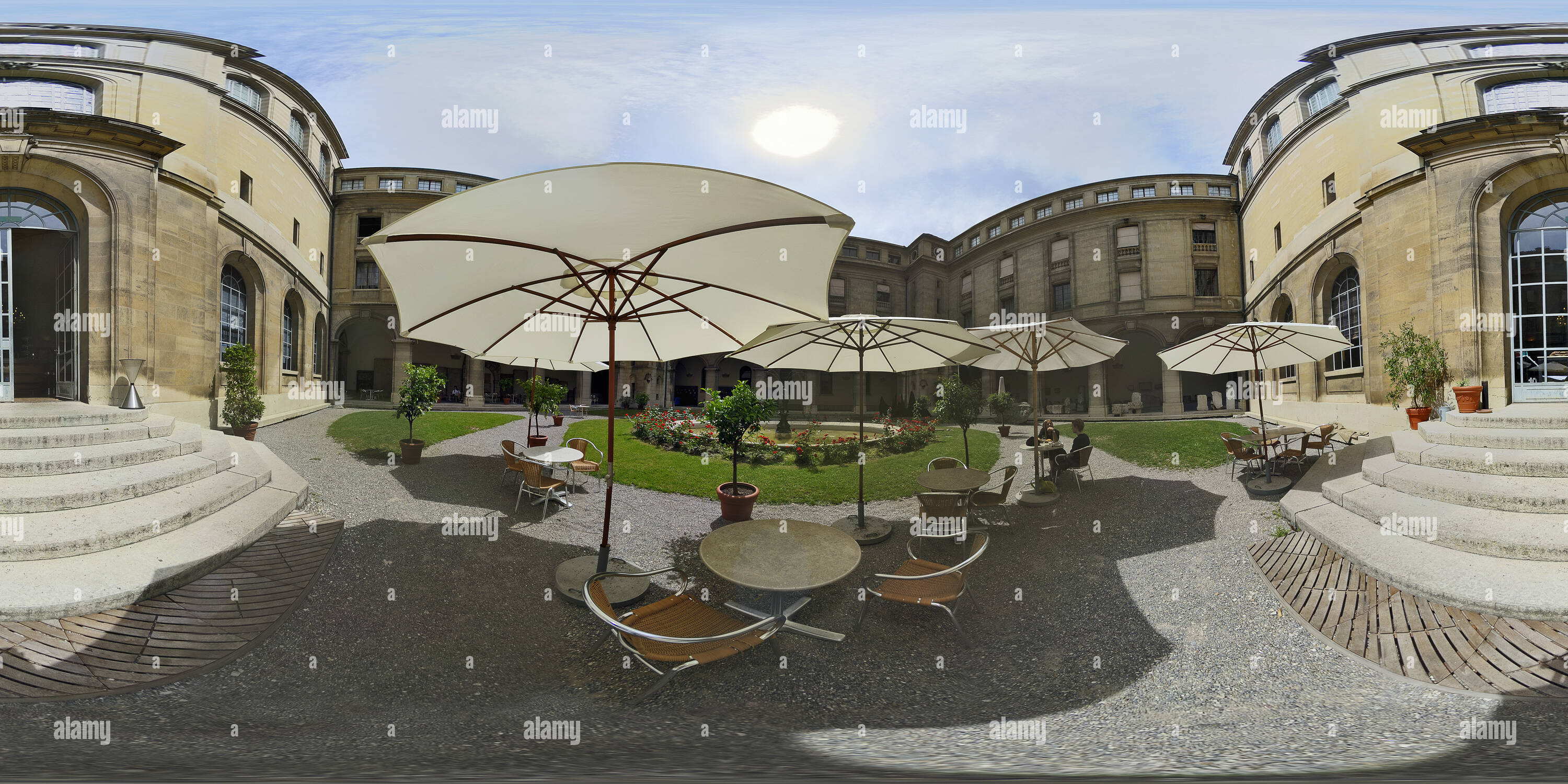 360° view of Patio of the Art and History Museum - Alamy
