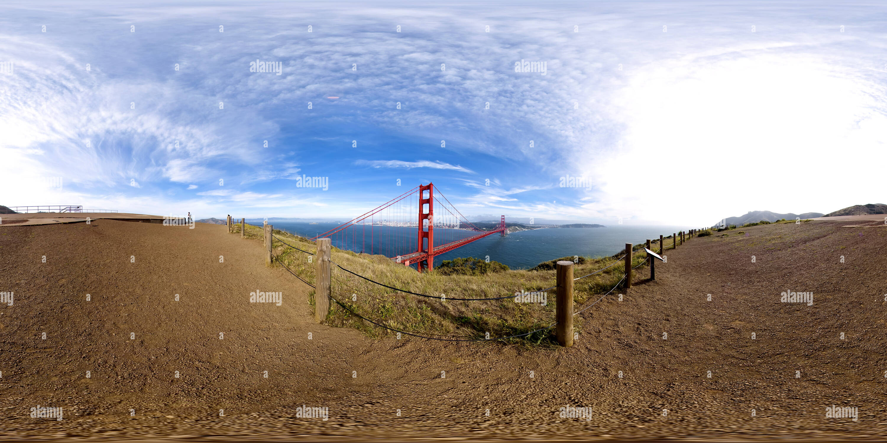 360° view of Golden Gate Bridge - Alamy
