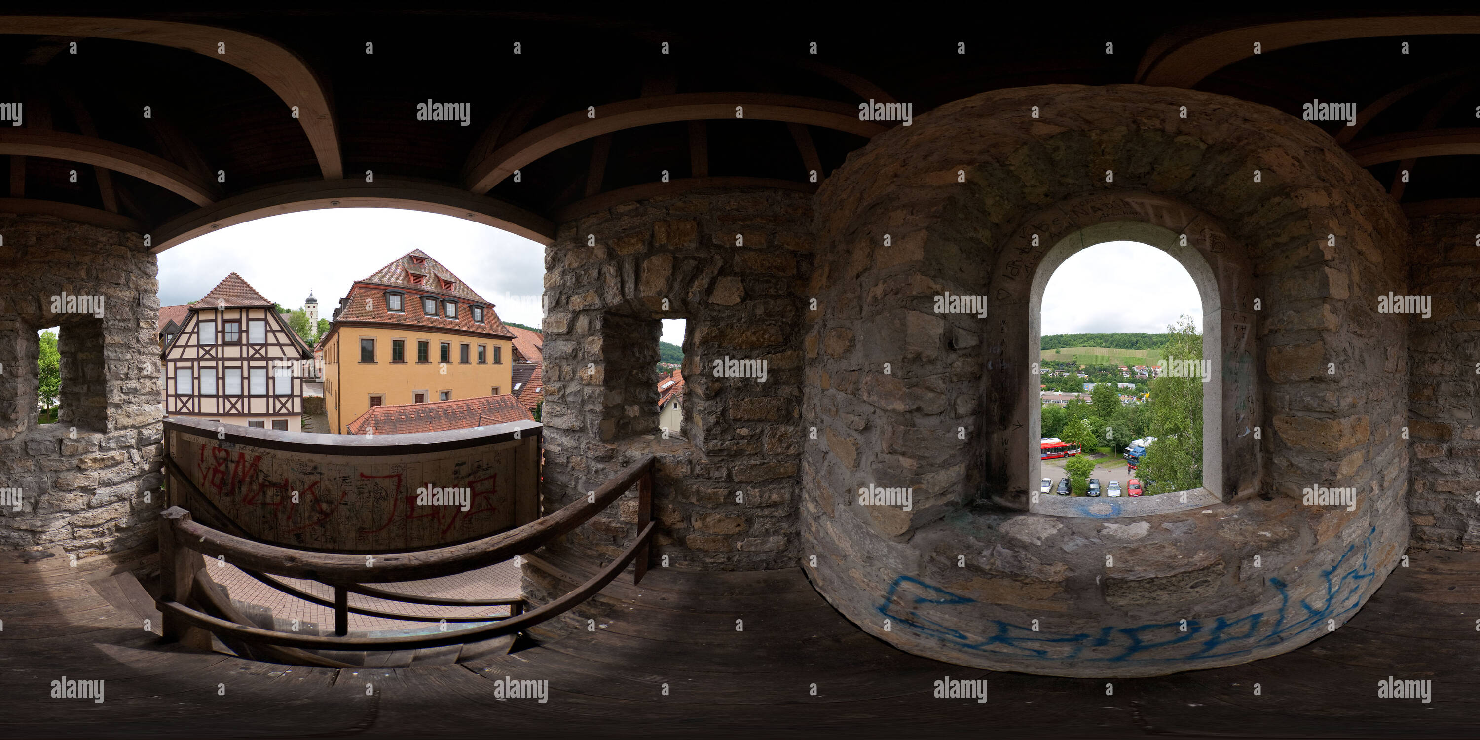 360° view of Forchtenberg im Bürgerturm - Alamy