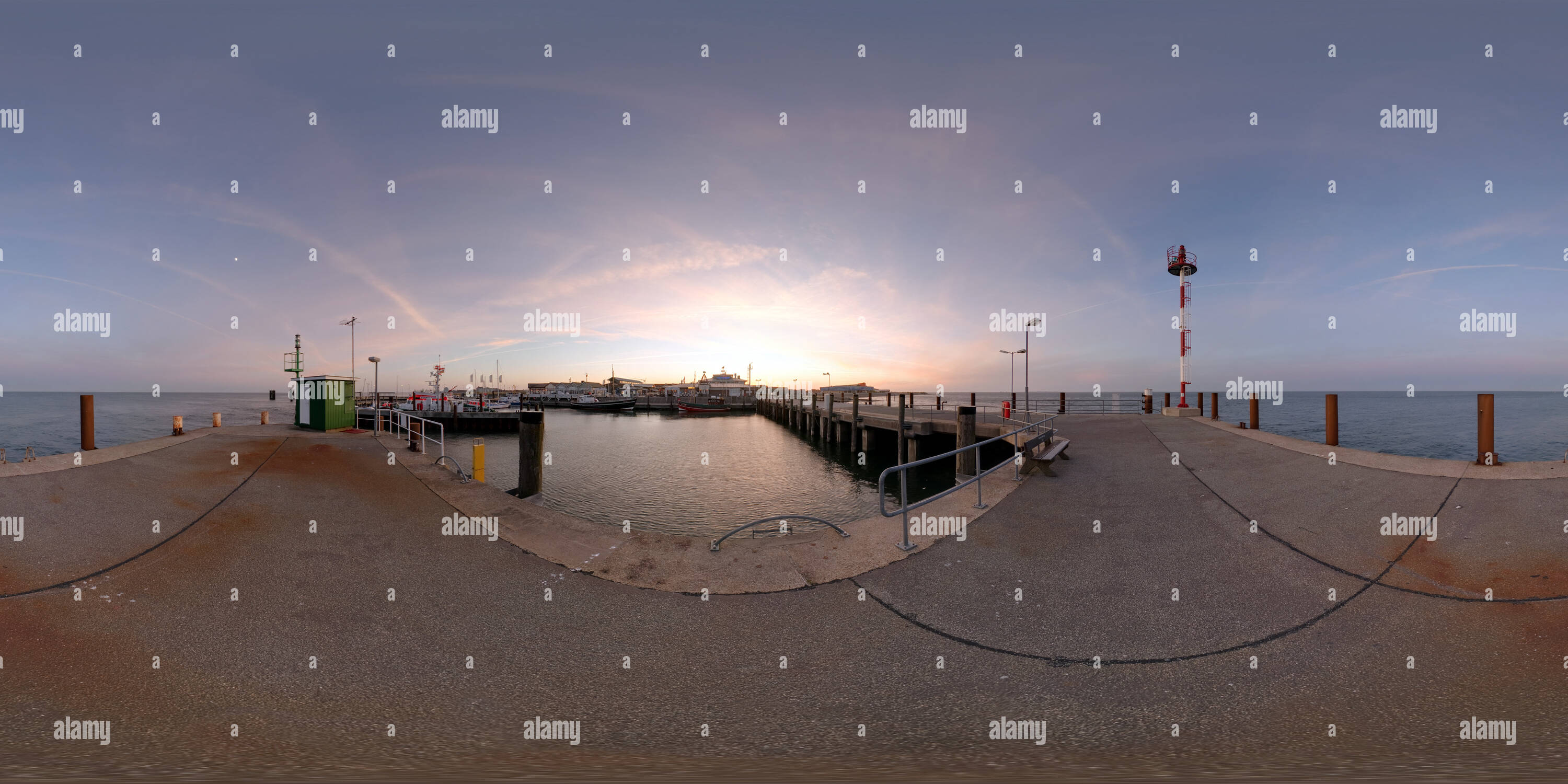 360° view of Sylt. Hafen List - Alamy