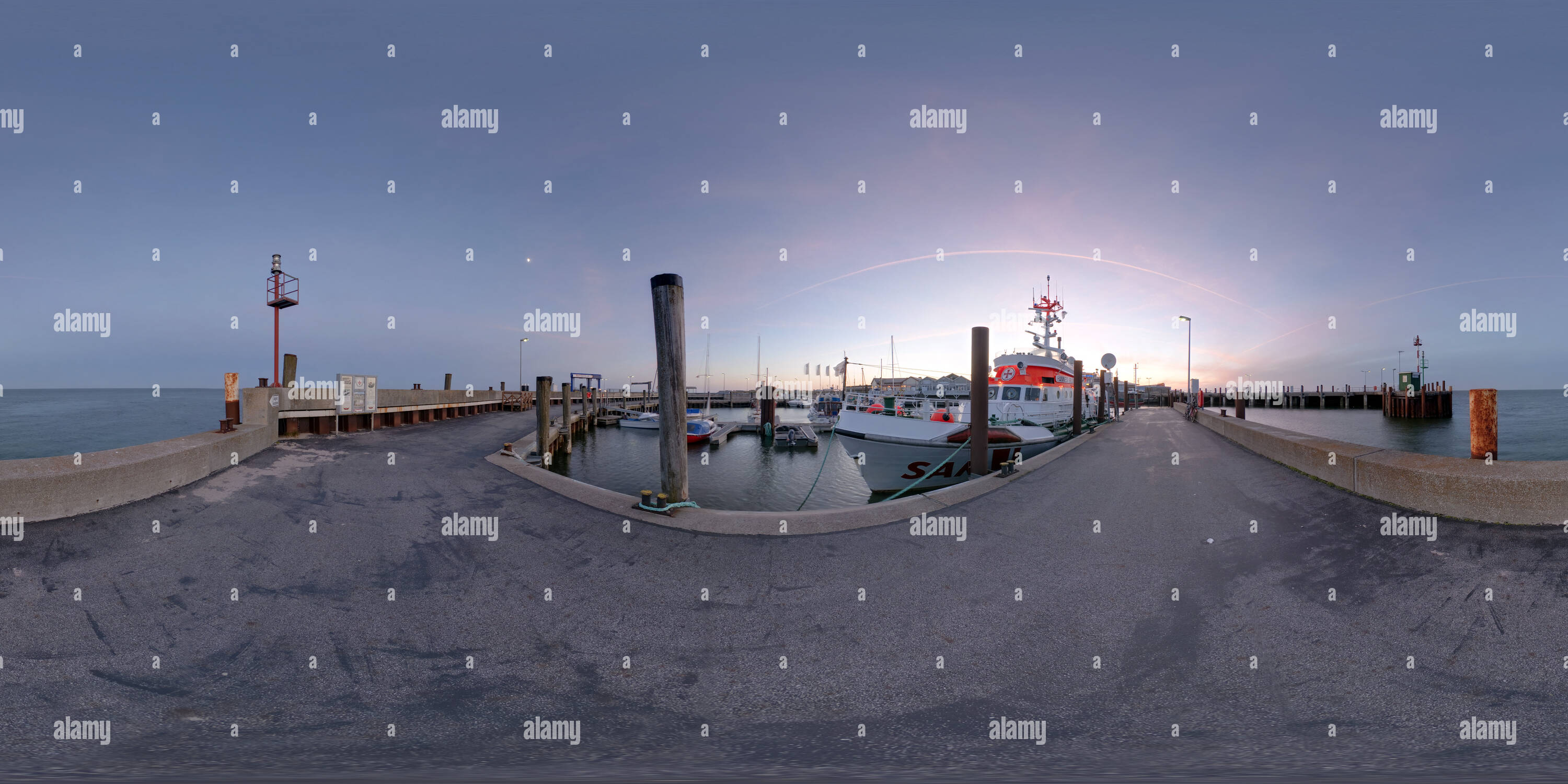 360° view of Sylt. Hafen List - Alamy