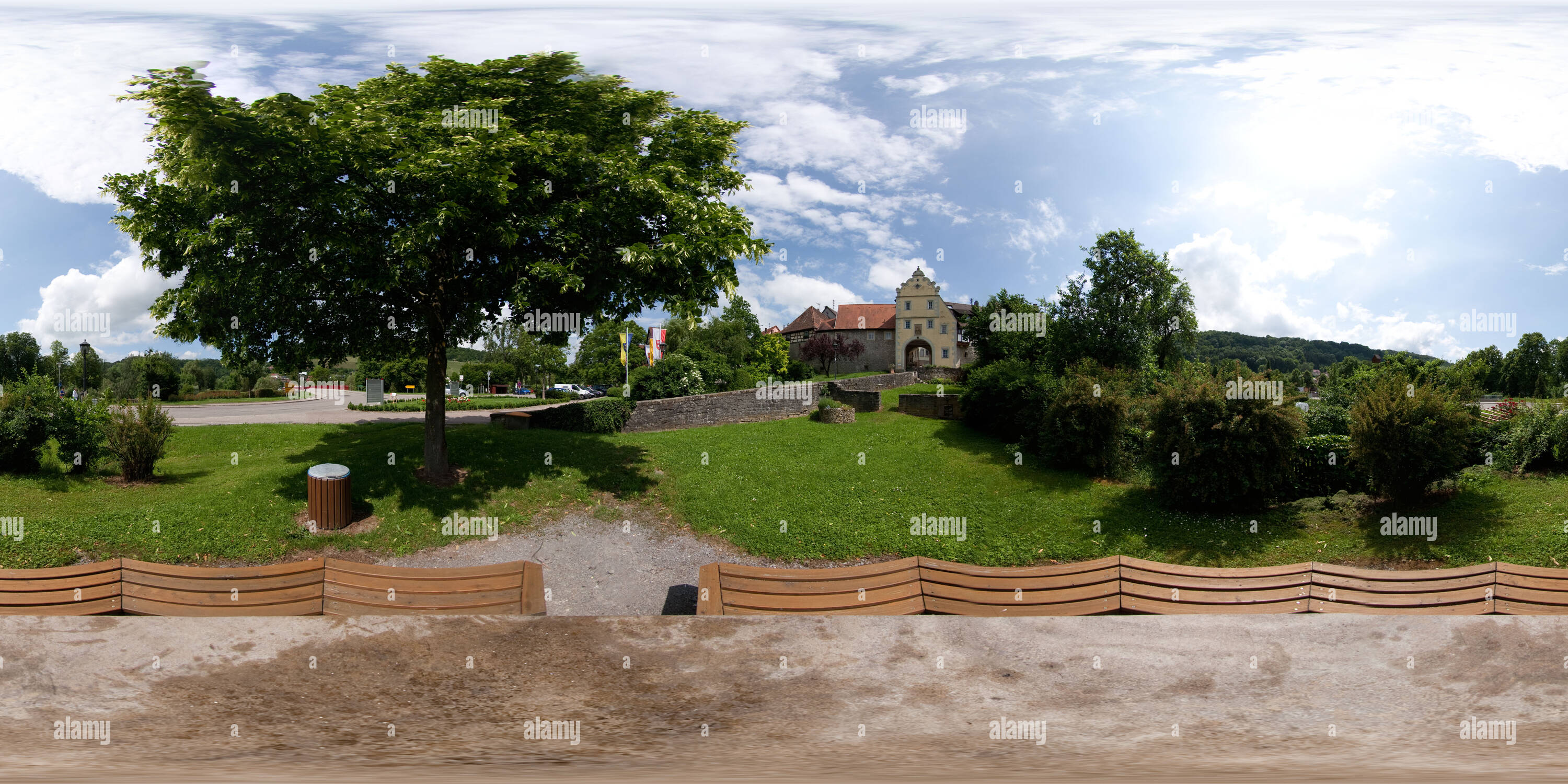 360° view of Forchtenberg Würzburger Tor - Alamy