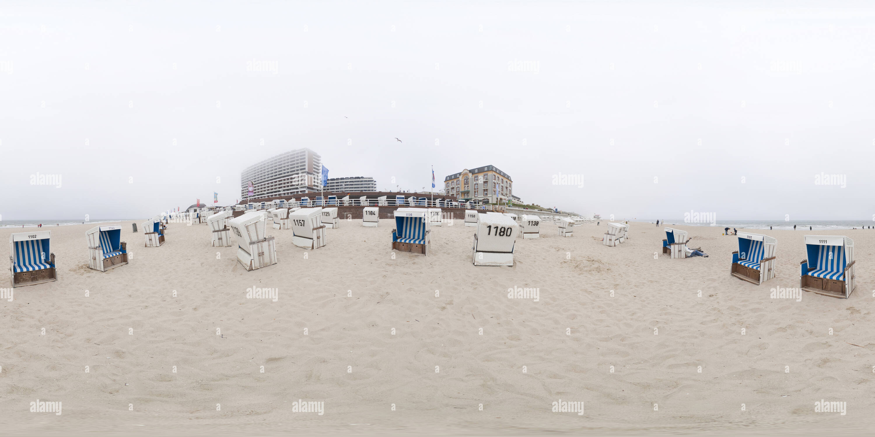 360° view of Sylt. Westerland. Strand - Alamy