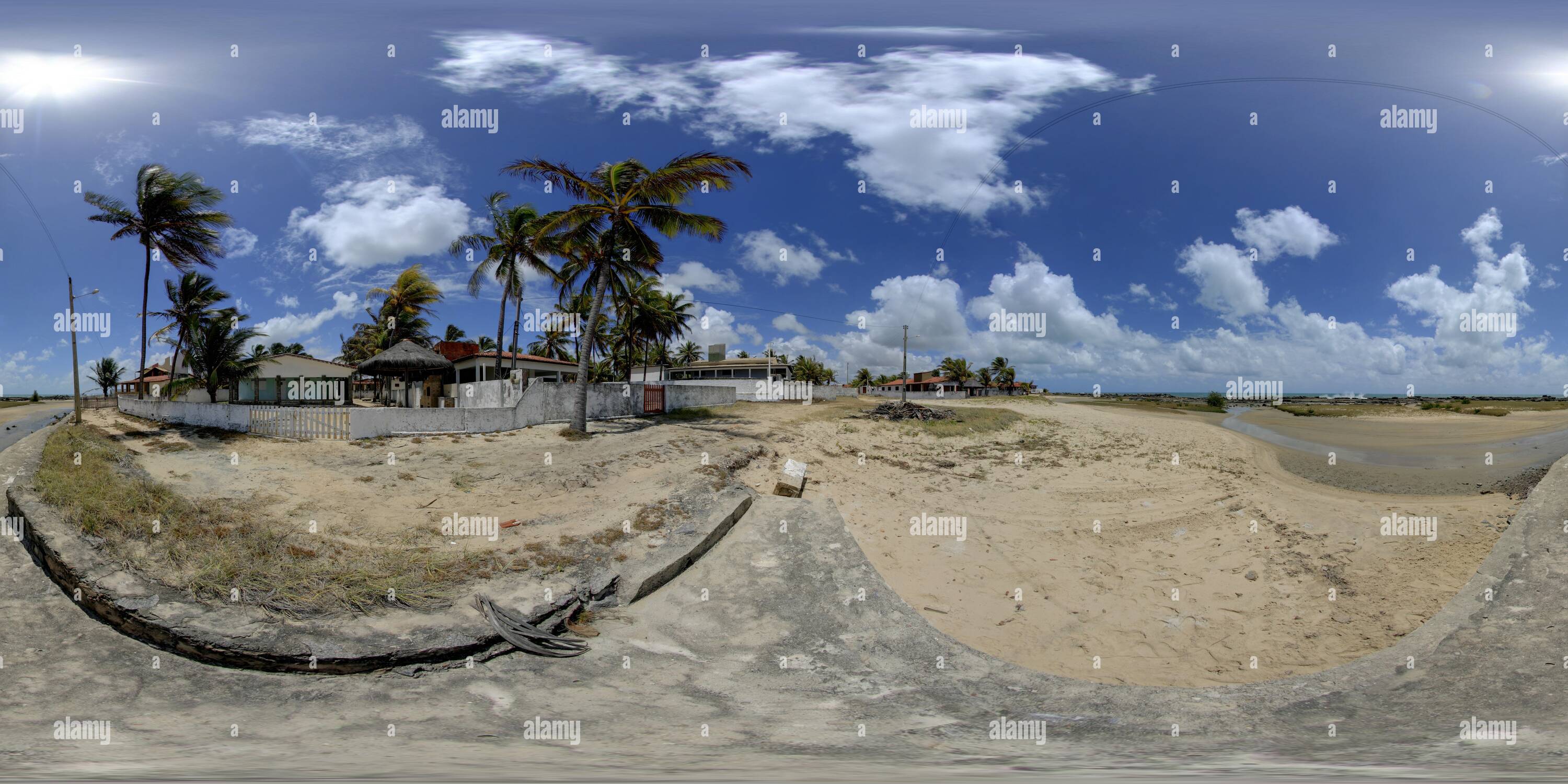 360° view of Beach houses in Brazil - Alamy