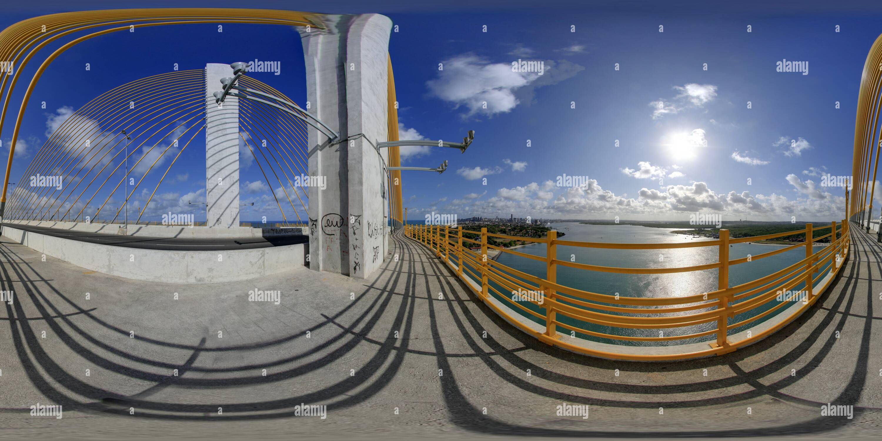 360° view of The Newton Navarro Bridge in Natal, Brazil - Alamy