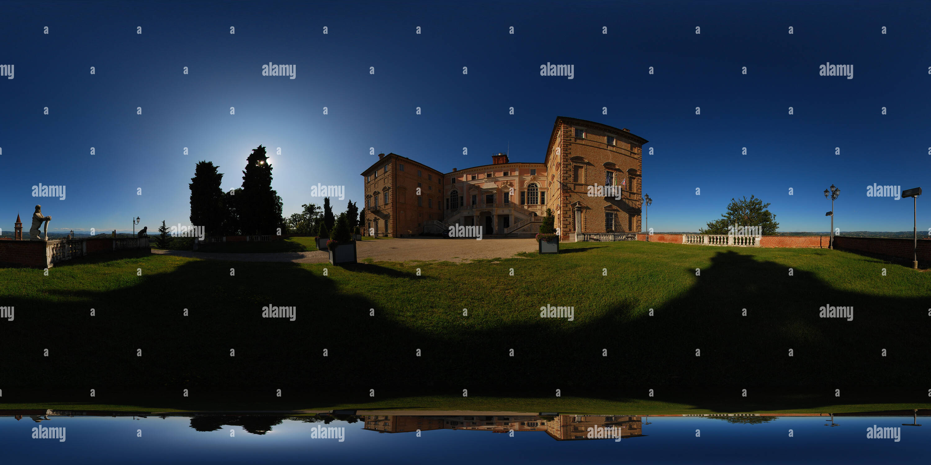 360° view of Govone Royal Castle - Alamy