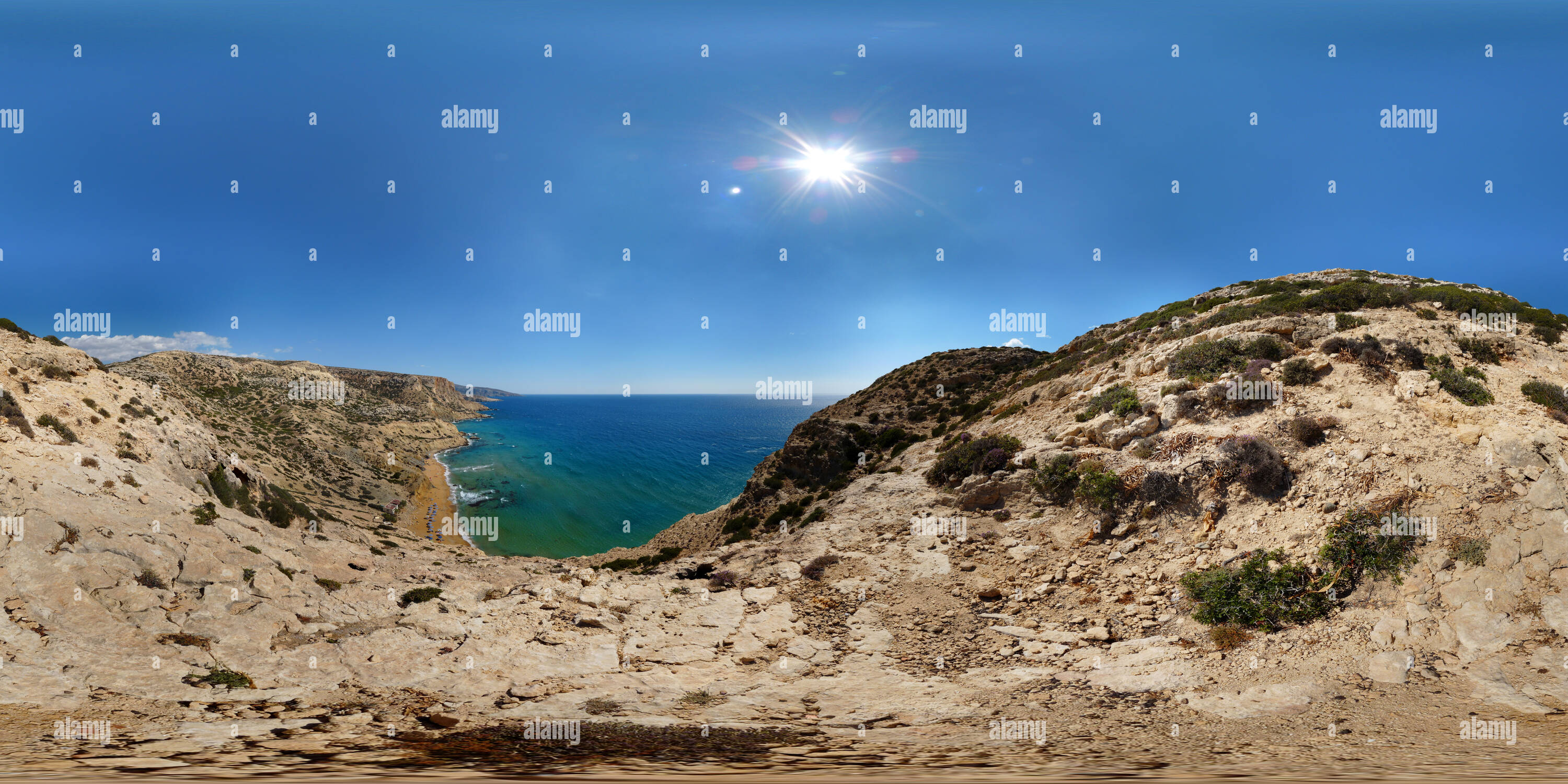Red beach crete matala hi-res stock photography and images - Alamy