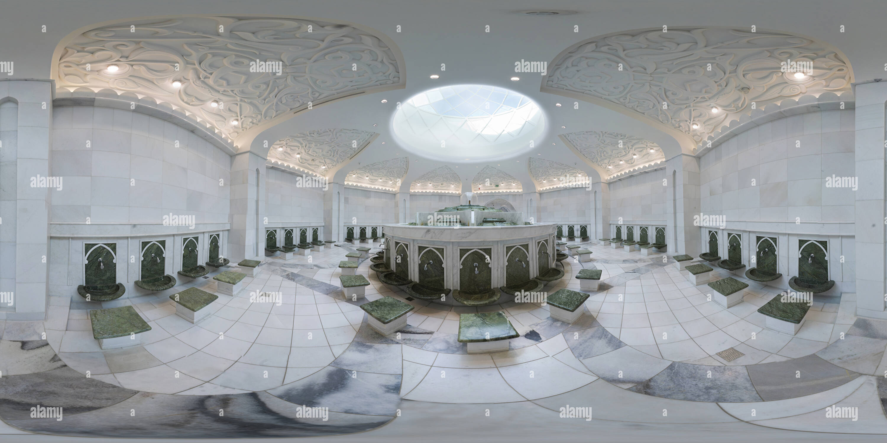 360° view of Ablution Room - Zayed Mosque, Abu Dhabi - Alamy