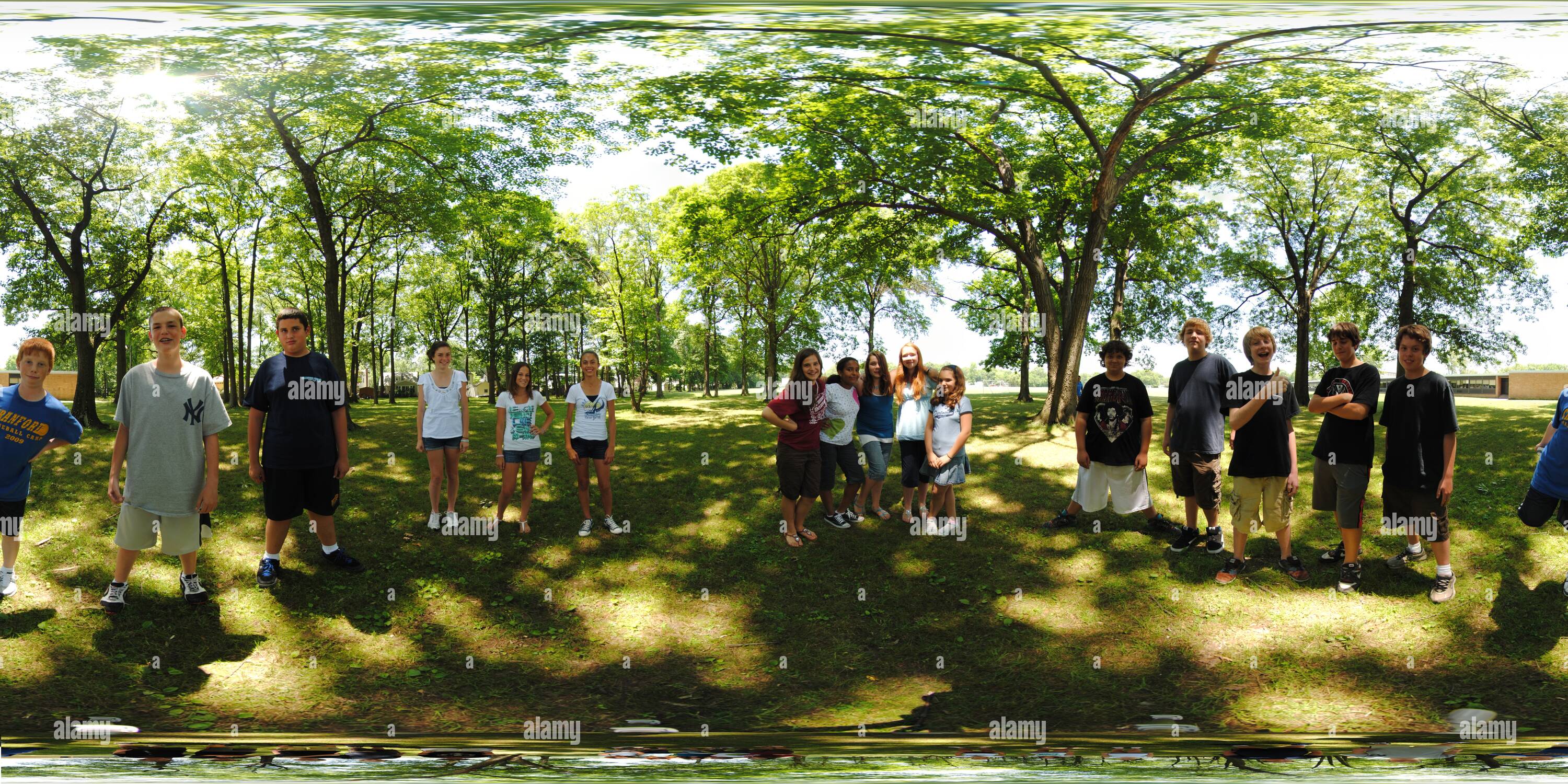 360° view of Outside The School - Alamy