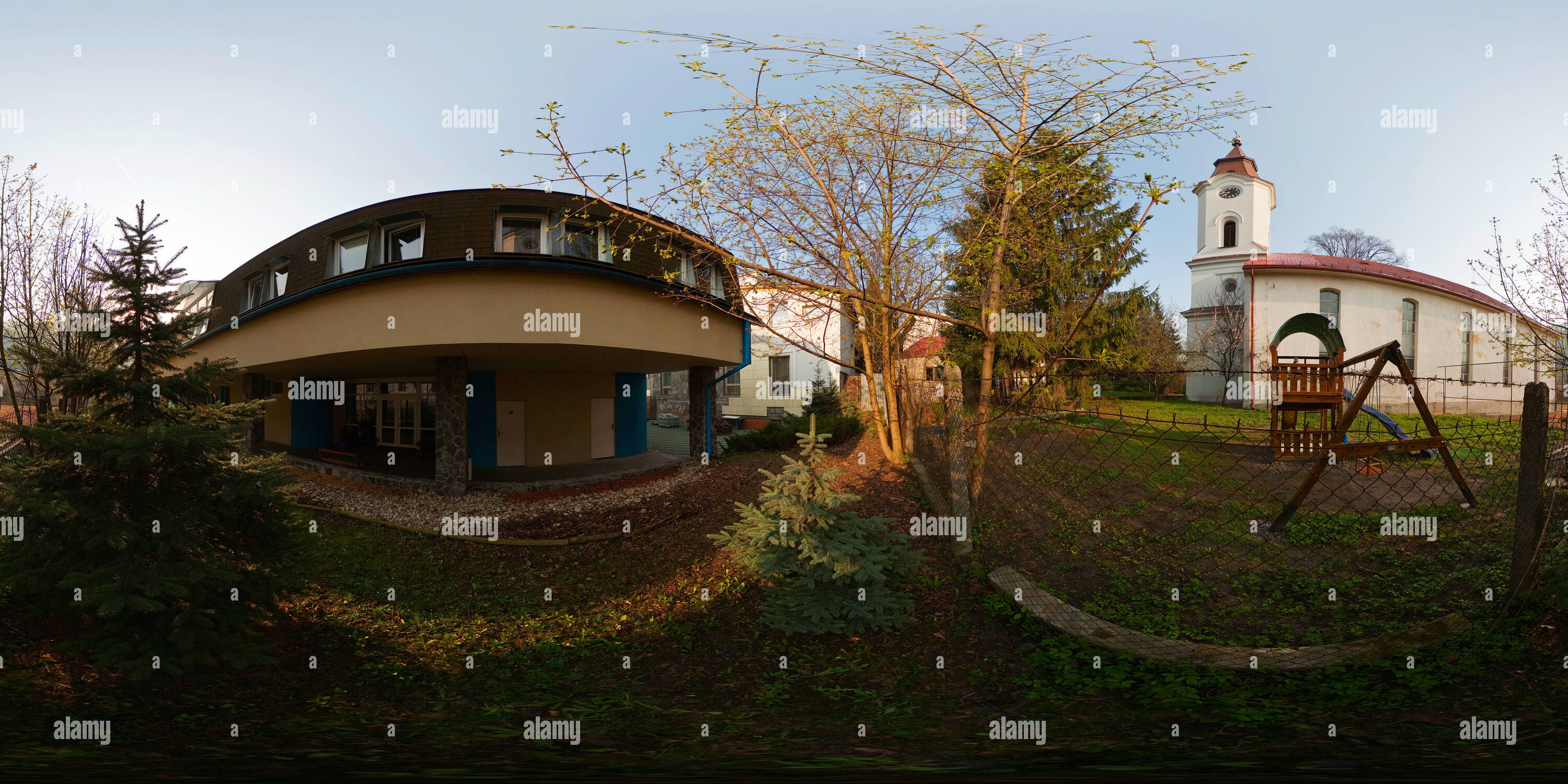 360° view of Sladkovic Church Radvan Banska Bystrica - Alamy